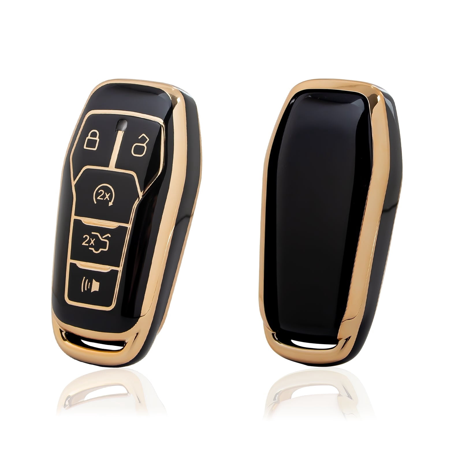 Xotic Tech 2X Black TPU Full Protect Remote Control Key Fob Cover Case ...
