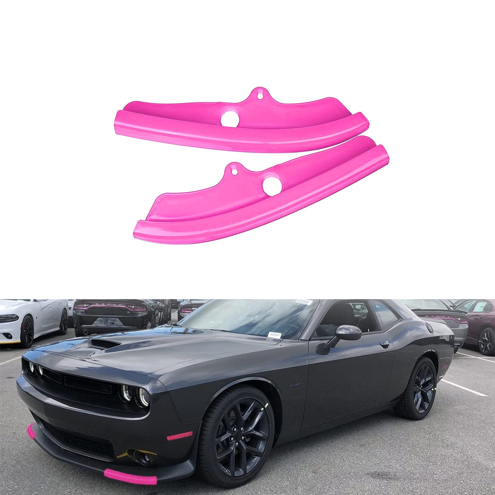 Xotic Tech 2X Front Bumper Lip Splitter Spoilers Protector Corner Edge ...