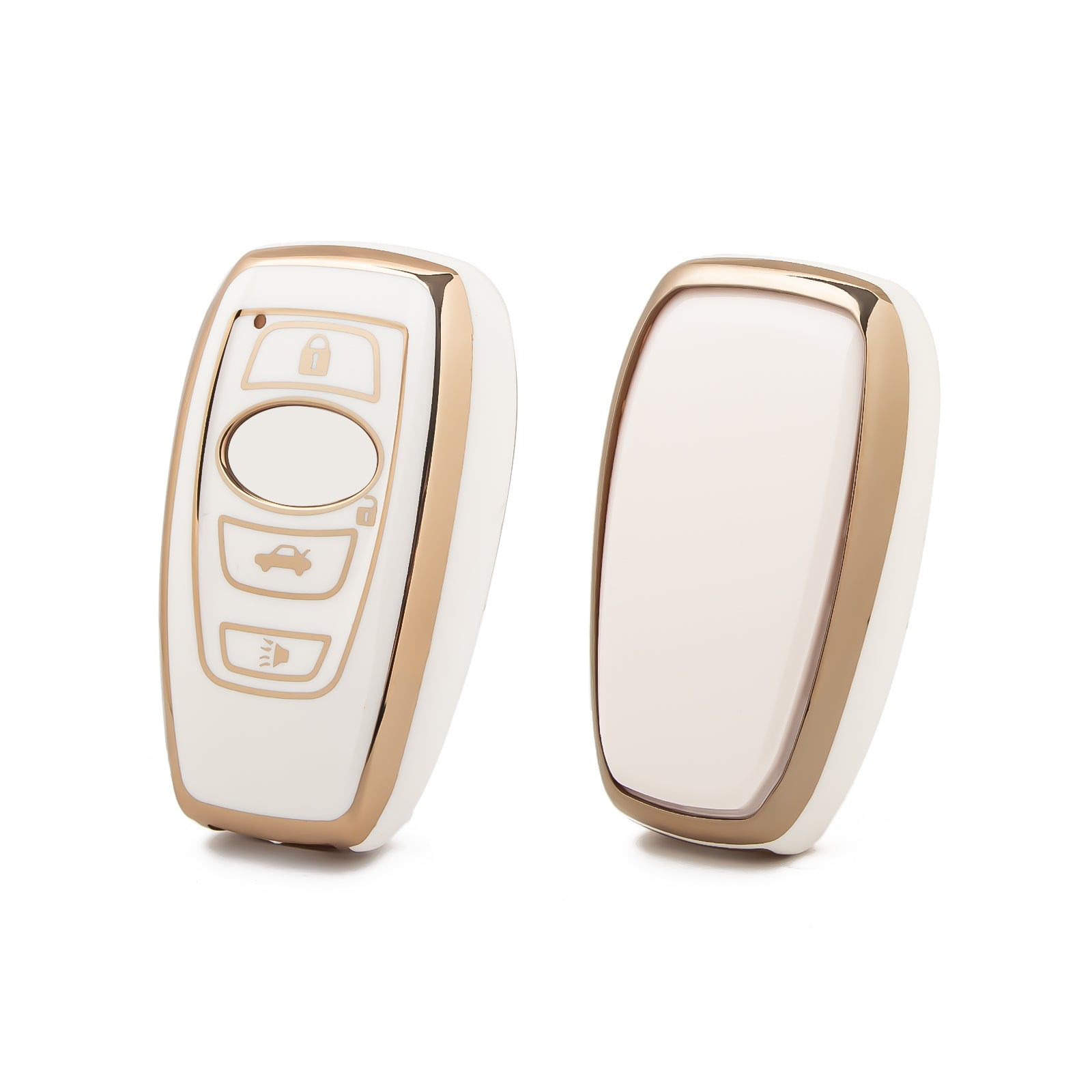 Xotic Tech 2X White TPU Full Protect Smart Keyless Entry Key Fob Cover ...