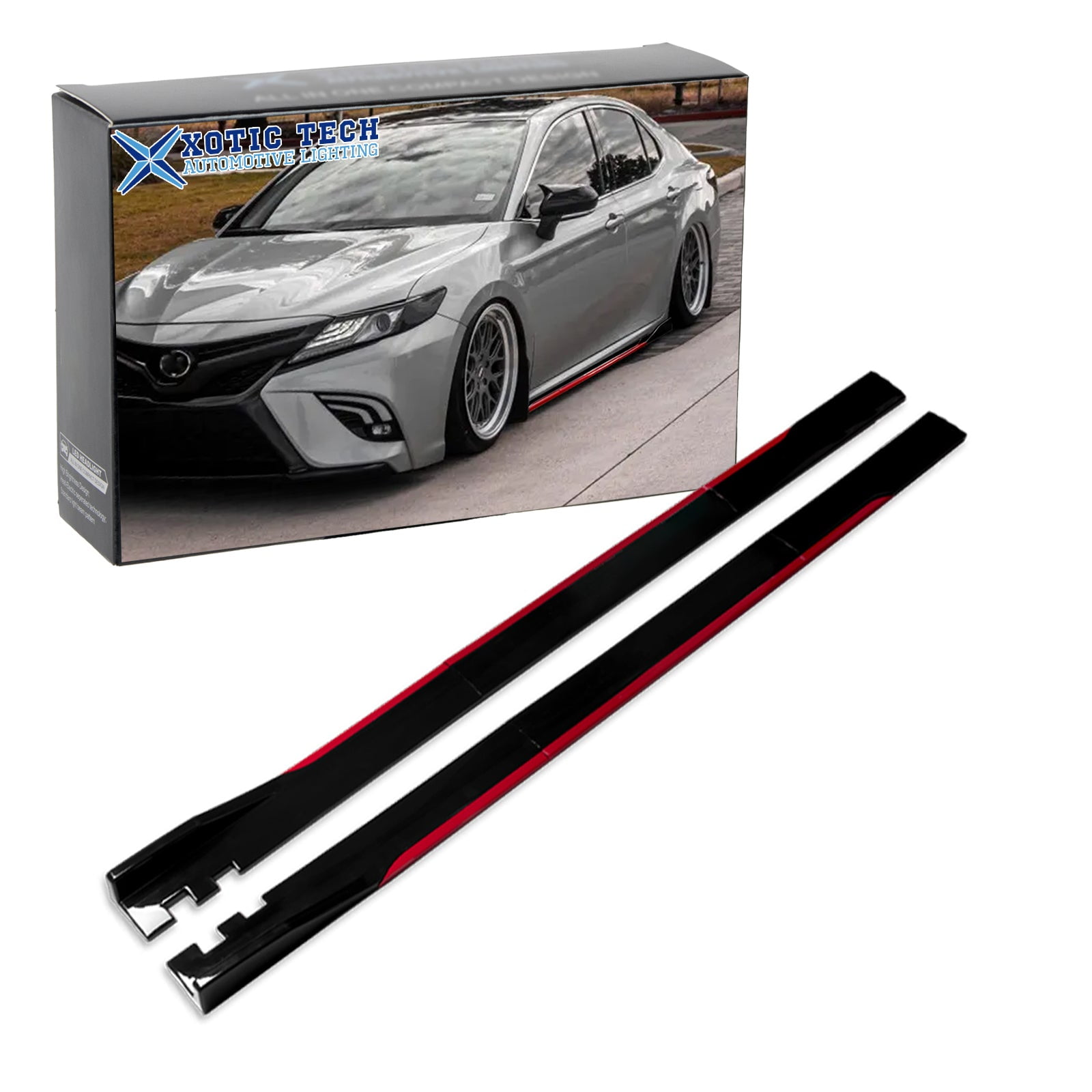 Xotic Tech 78.7 Inch/2M Car Lower Side Skirts Protect Rocker Panel ...