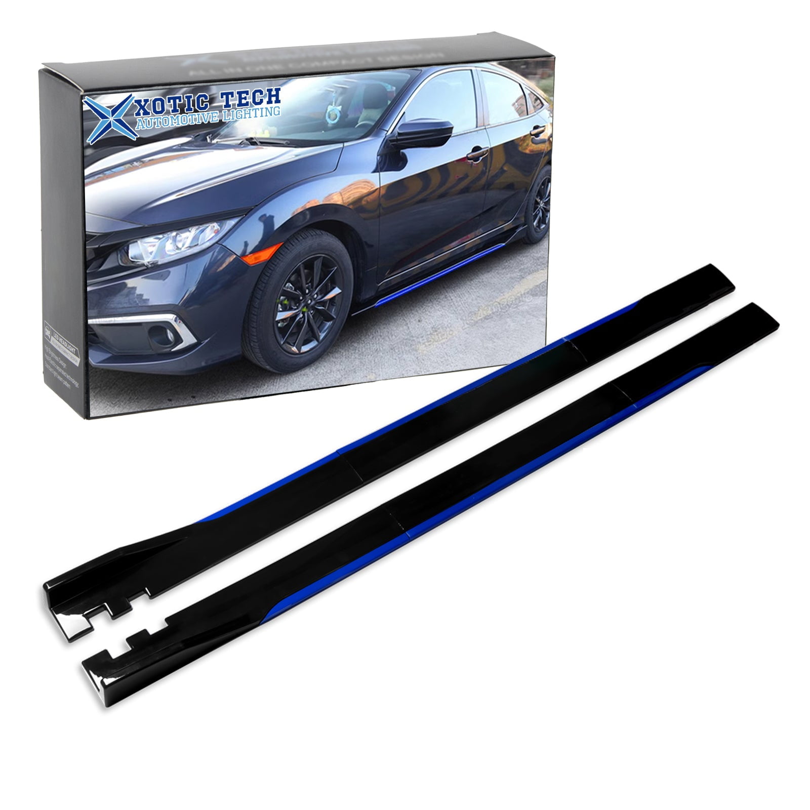 Xotic Tech 86.5 Inch/2.2M Car Lower Side Skirts Protect Rocker Panel ...