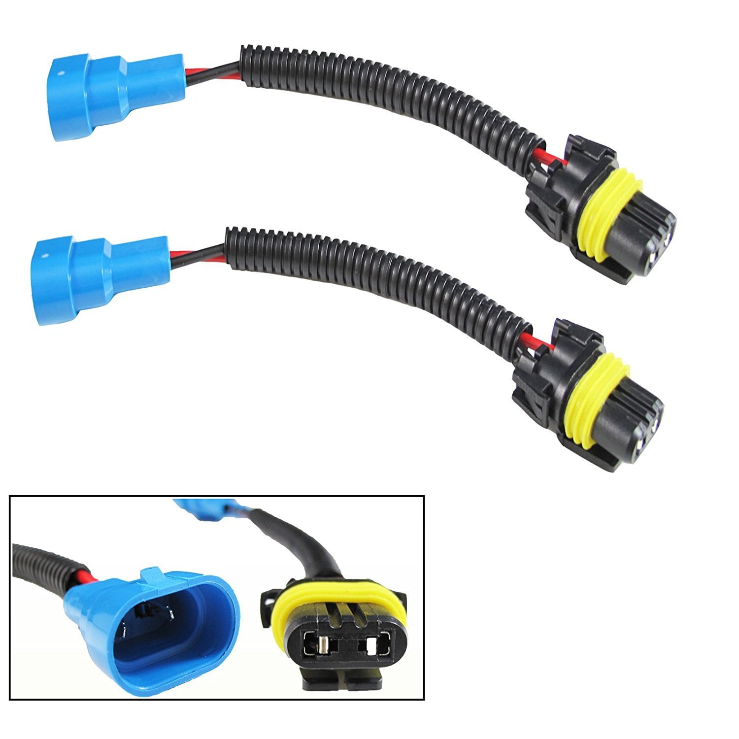 Xotic Tech 9145 H10 9005 HB3 Extension Wiring Harness Socket Wire ...