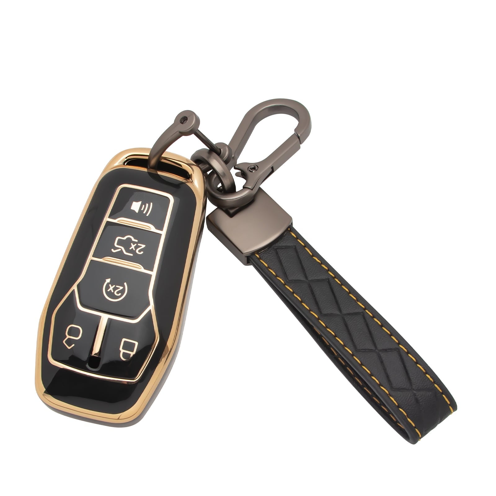 Xotic Tech Black TPU Full Protect Remote Control Key Fob Cover Case ...