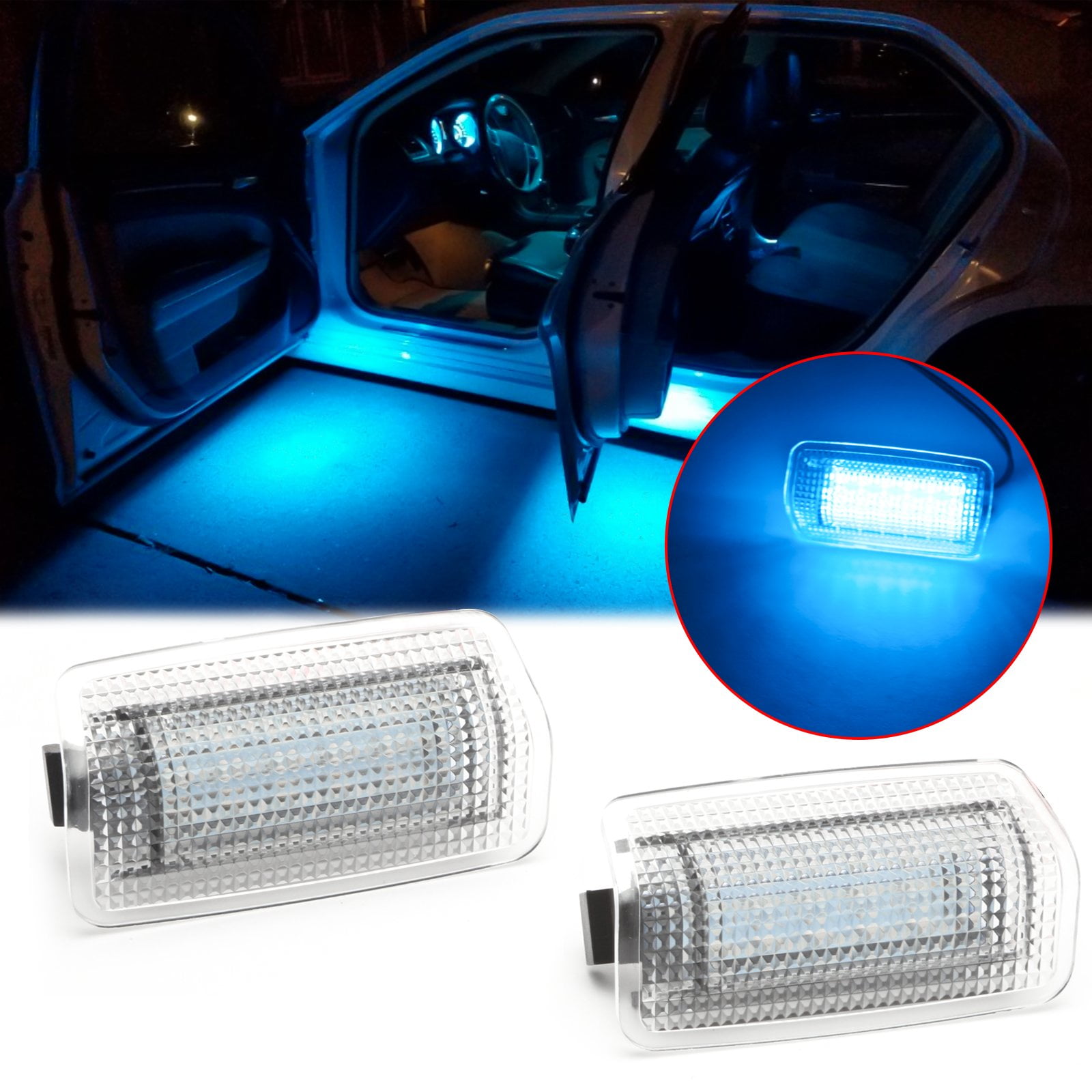 Xotic Tech Blue Full LED Side Door Courtesy Light Assy Compatible With ...