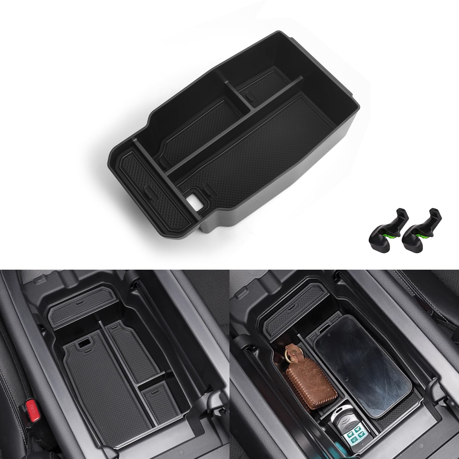 Xotic Tech Car Center Console Organizer Insert Armrest Storage Tray ...