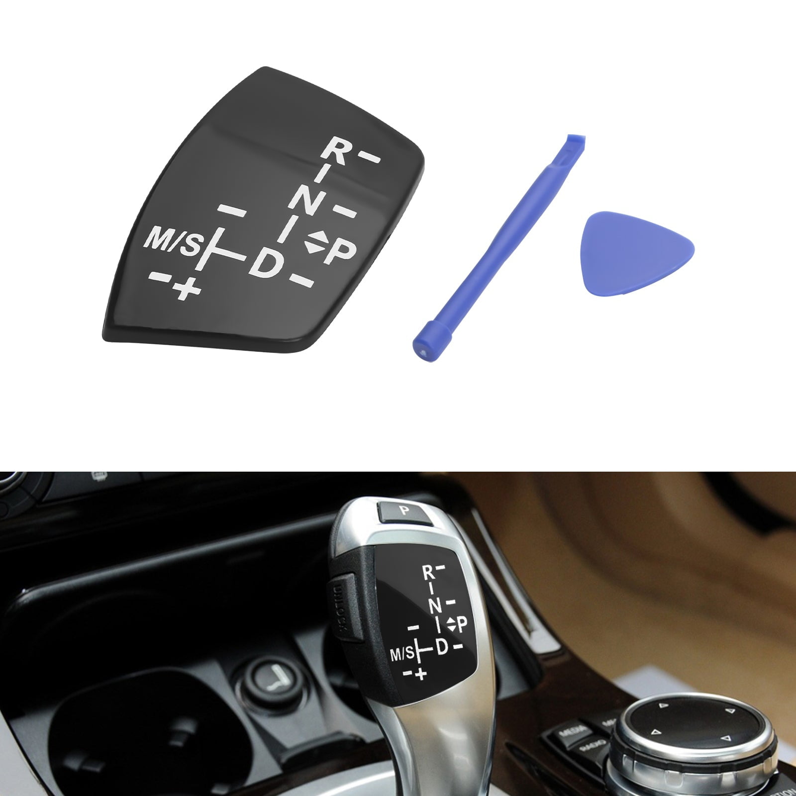 Xotic Tech Car Gear Shift Knob Panel Cover,Gear Button Decal Sticker ...