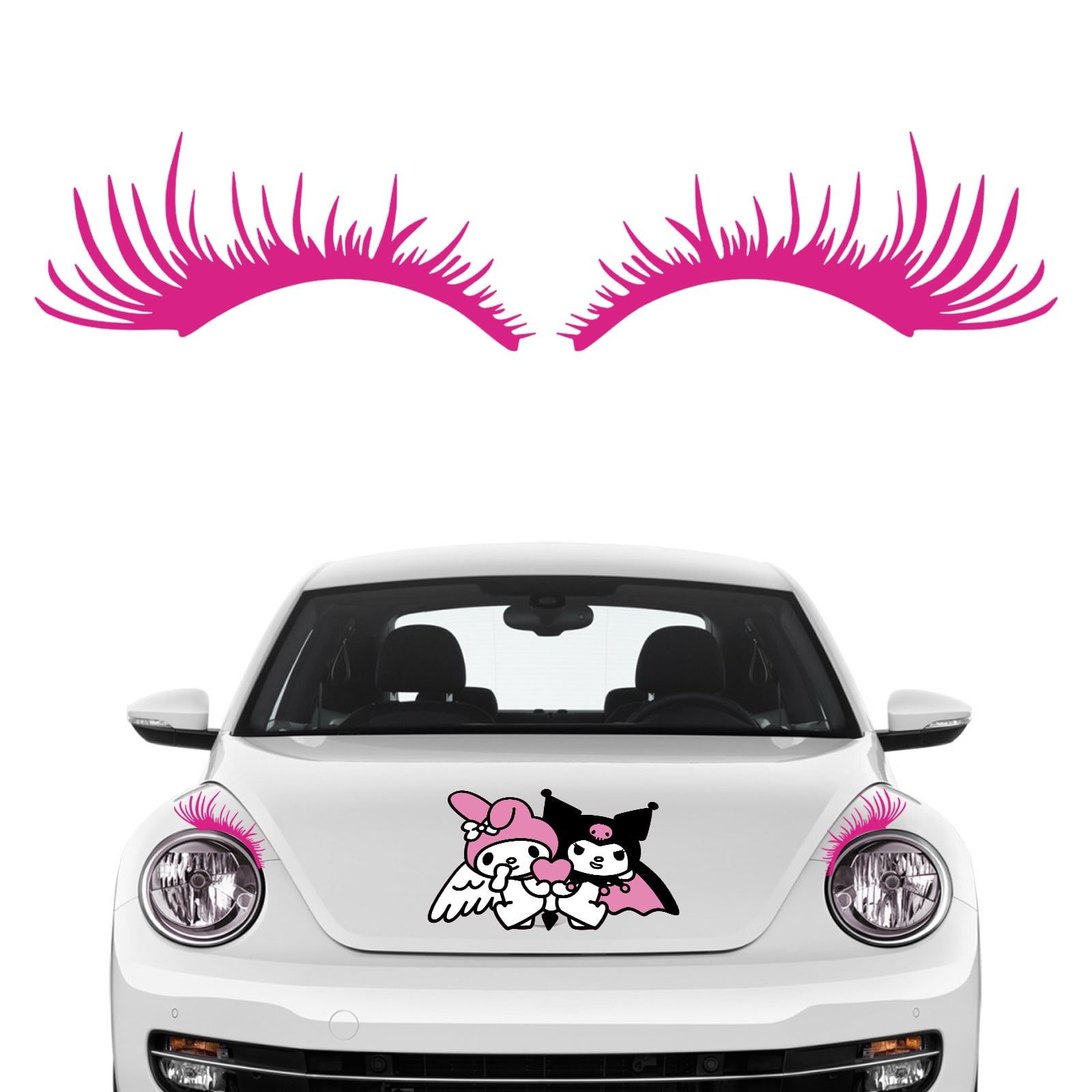 Xotic Tech CarLashes Barbie Pink Car Headlight Eyelashes Stickers ...