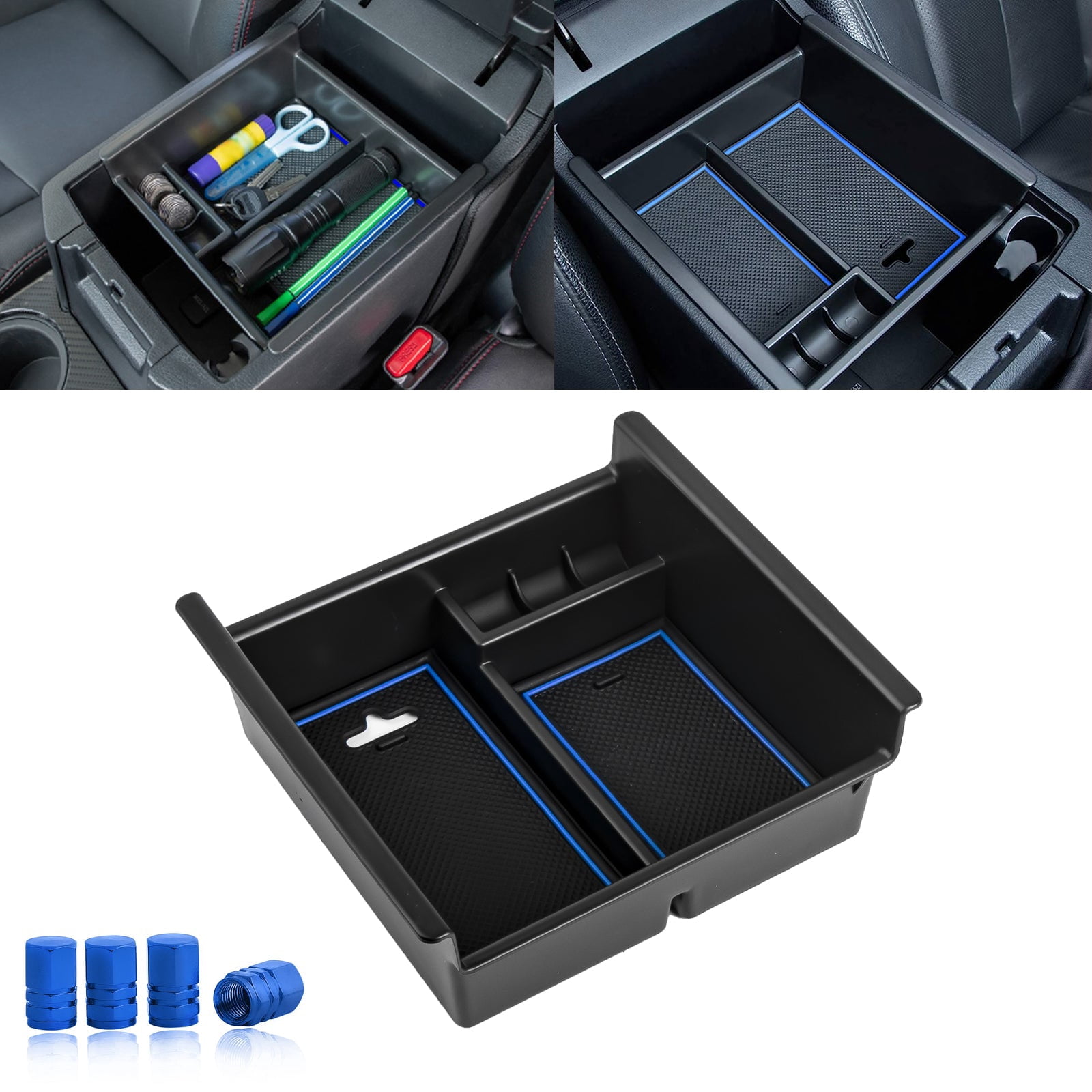 Xotic Tech Center Console Armrest Box Secondary Storage Coin Holder ...