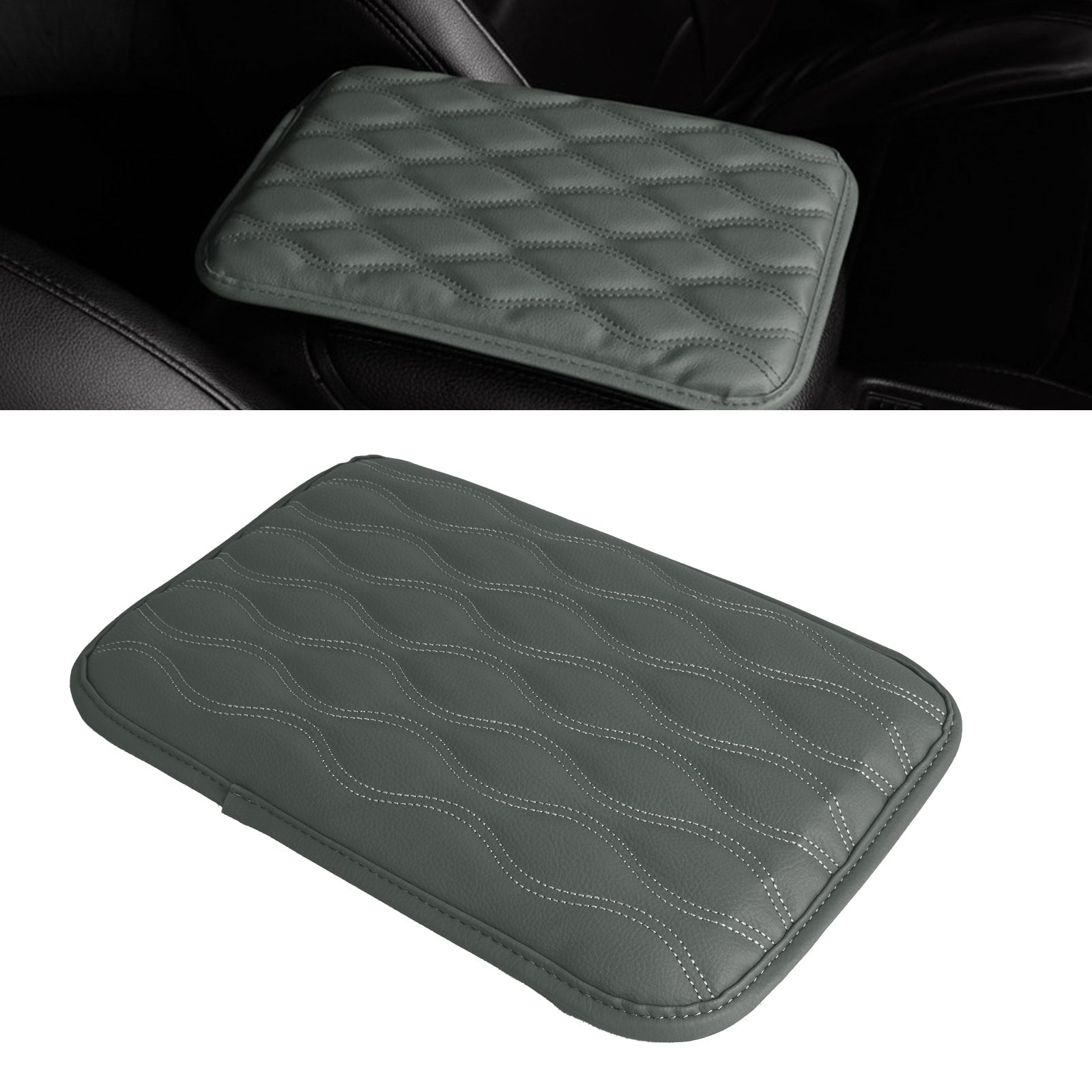 Xotic Tech Center Console Armrest Seat Box Cover Pad, Leather Cushion ...
