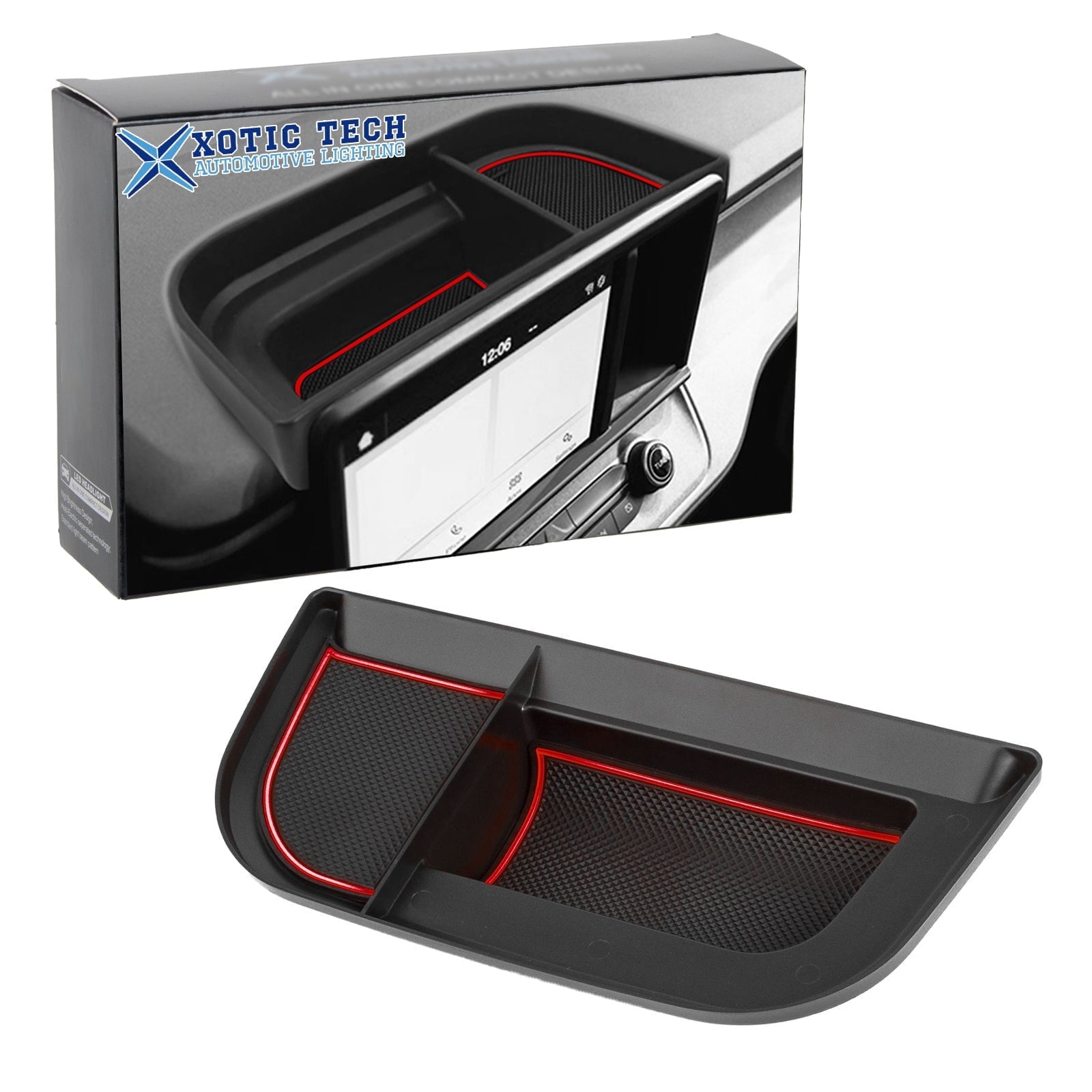 Xotic Tech Center Console Dash Tray Dashboard Storage Box Organizer ...