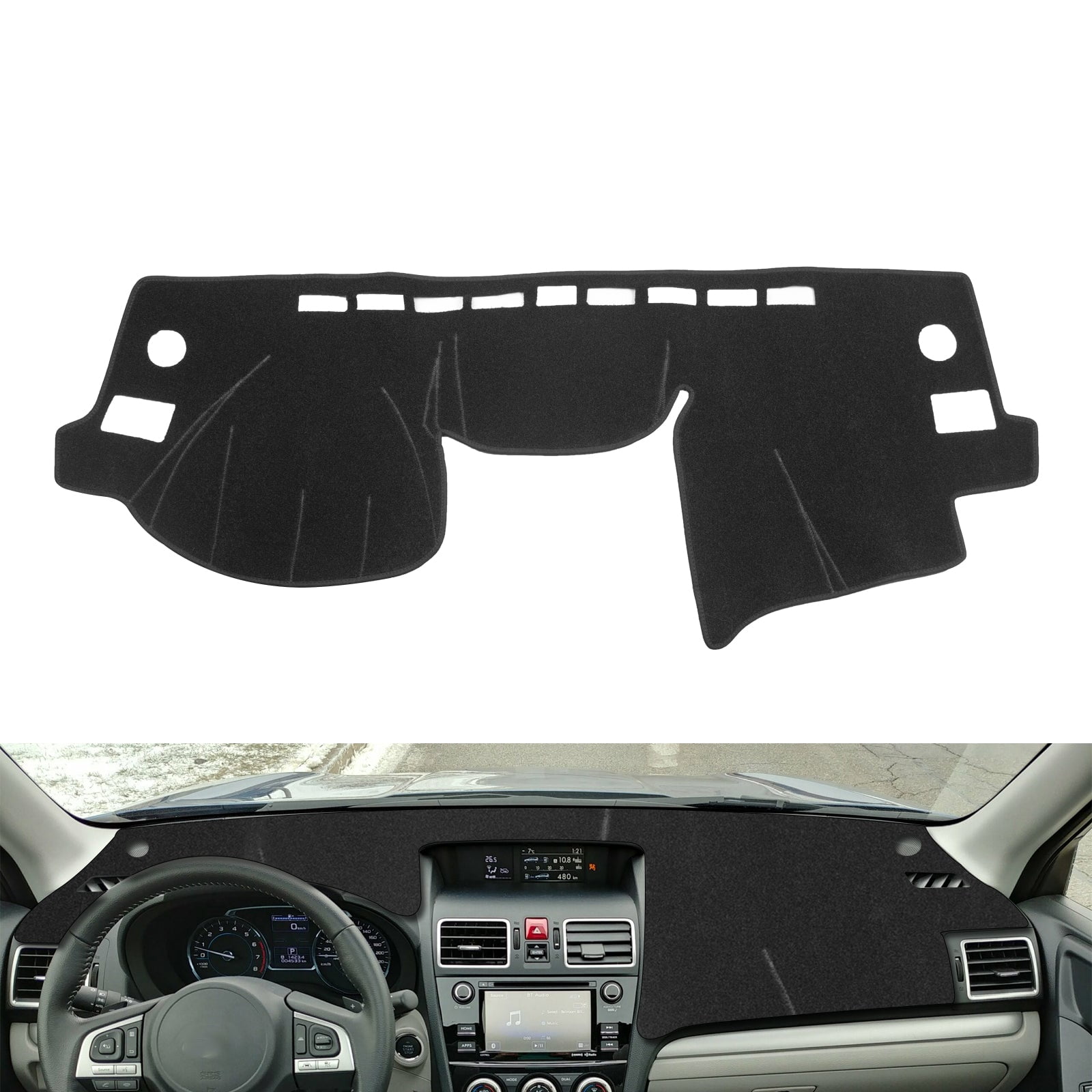 Xotic Tech Center Console Dashboard Mat Pre-Cut Non-Slip Sunshield Sun ...