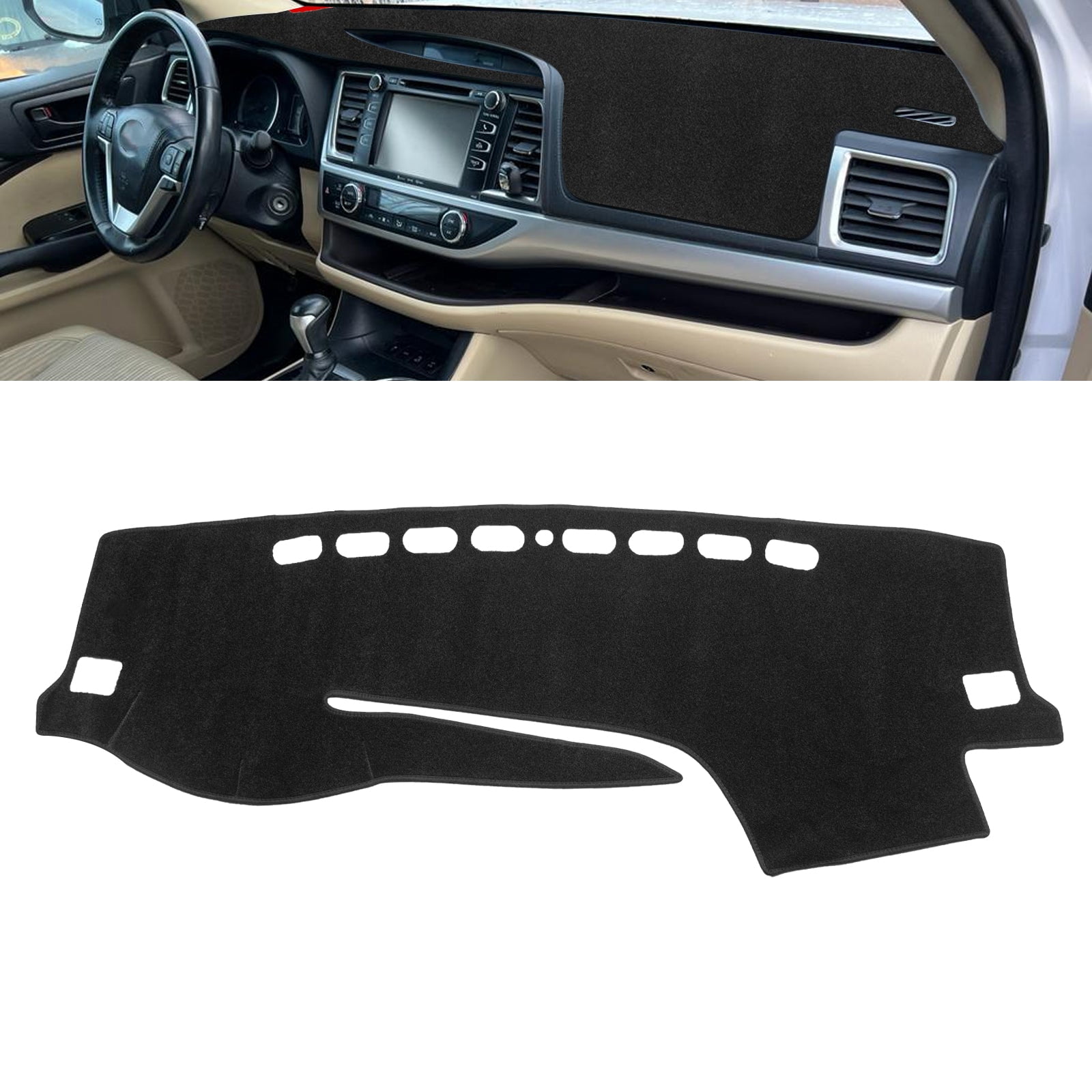 Xotic Tech Center Console Dashboard Mat Pre-Cut Non-Slip Sunshield Sun ...