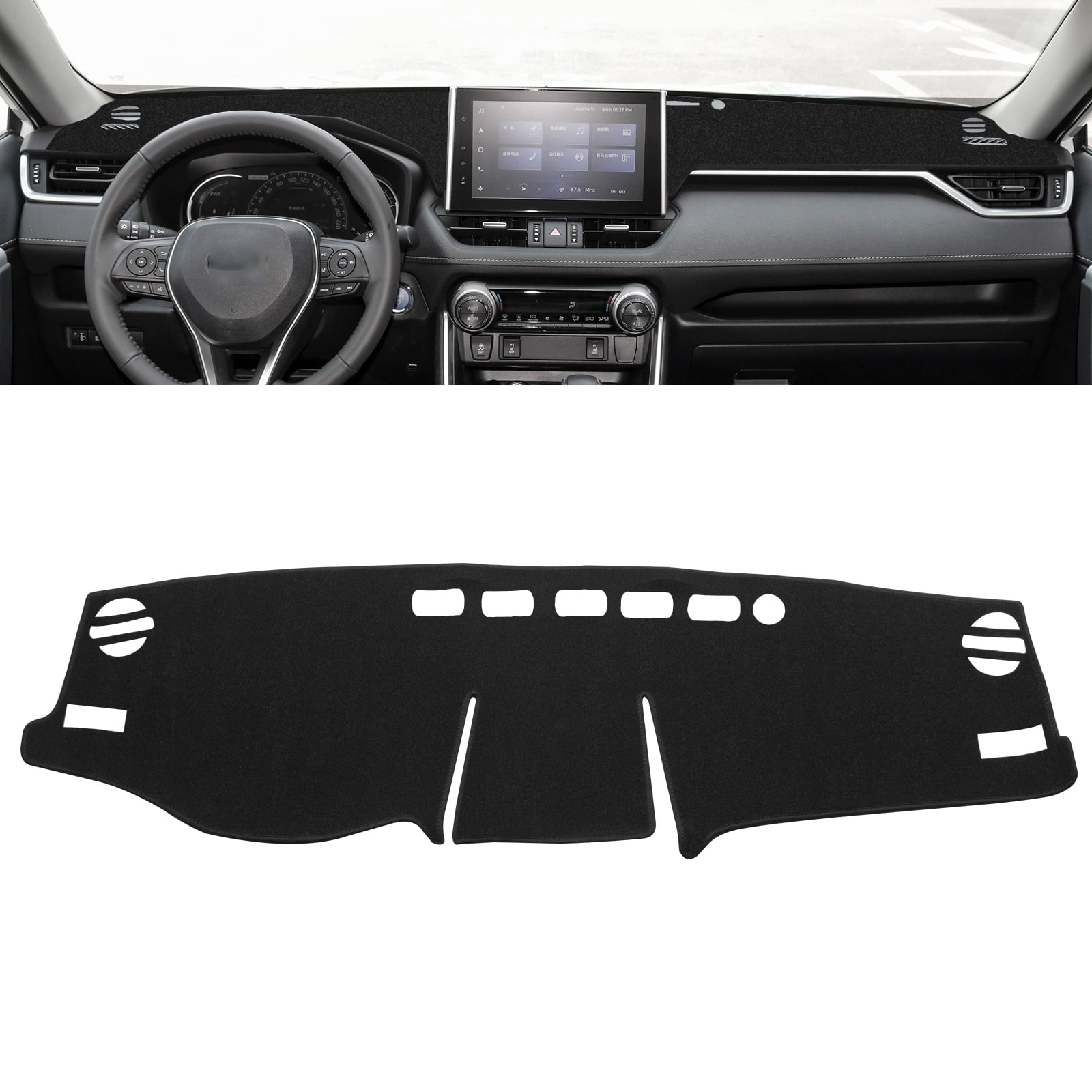 Xotic Tech Center Console Dashboard Mat Pre-Cut Non-Slip Sunshield Sun ...