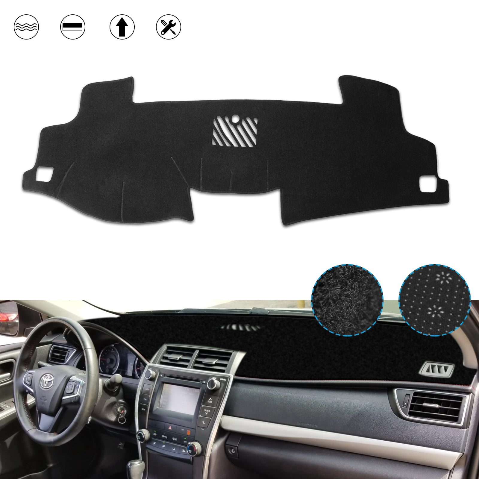 Xotic Tech Center Console Dashboard Mat Pre-cut Non-Slip Sunshield Sun ...
