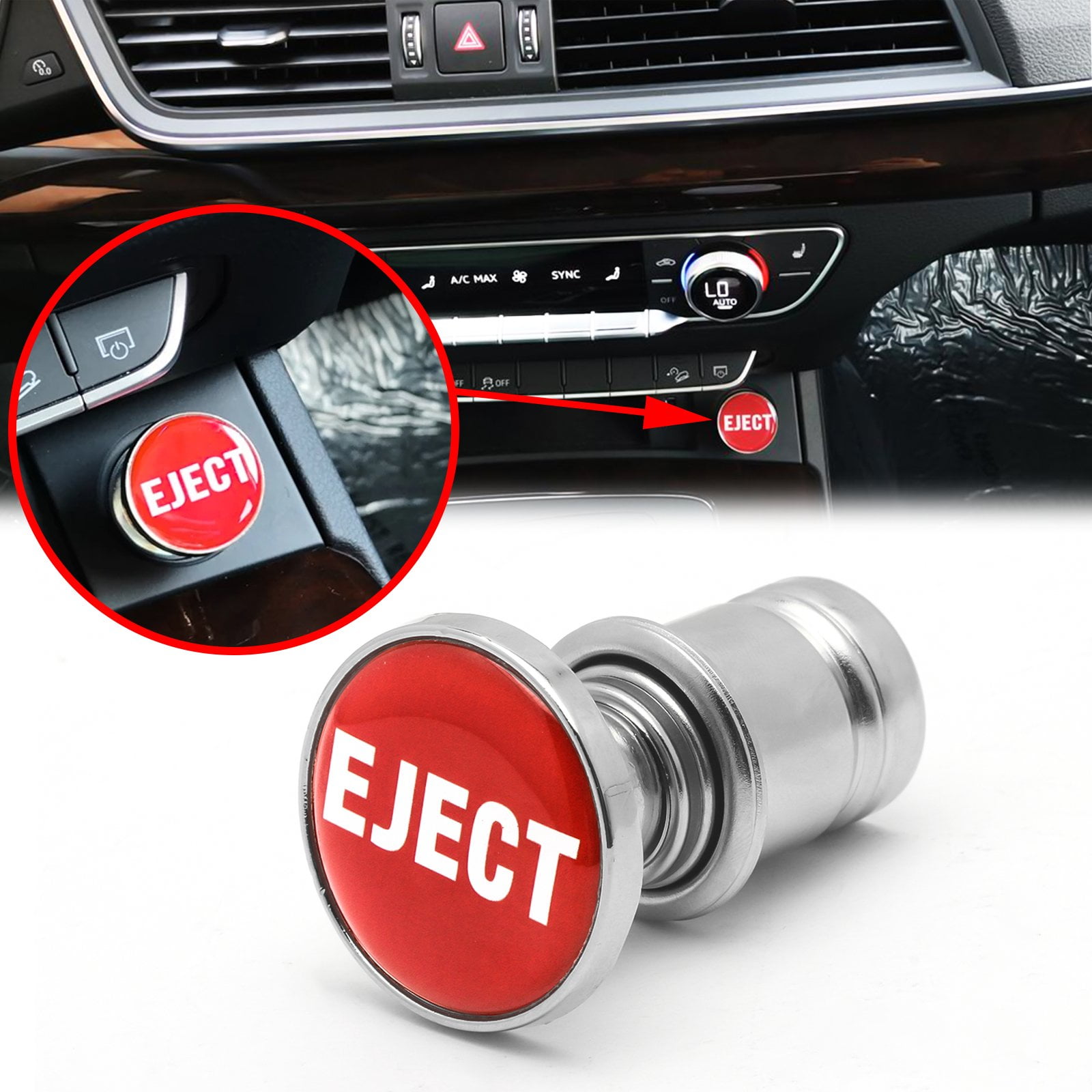 Xotic Tech Eject Button Car Cigarette Lighter Replacement 12V Accessory ...