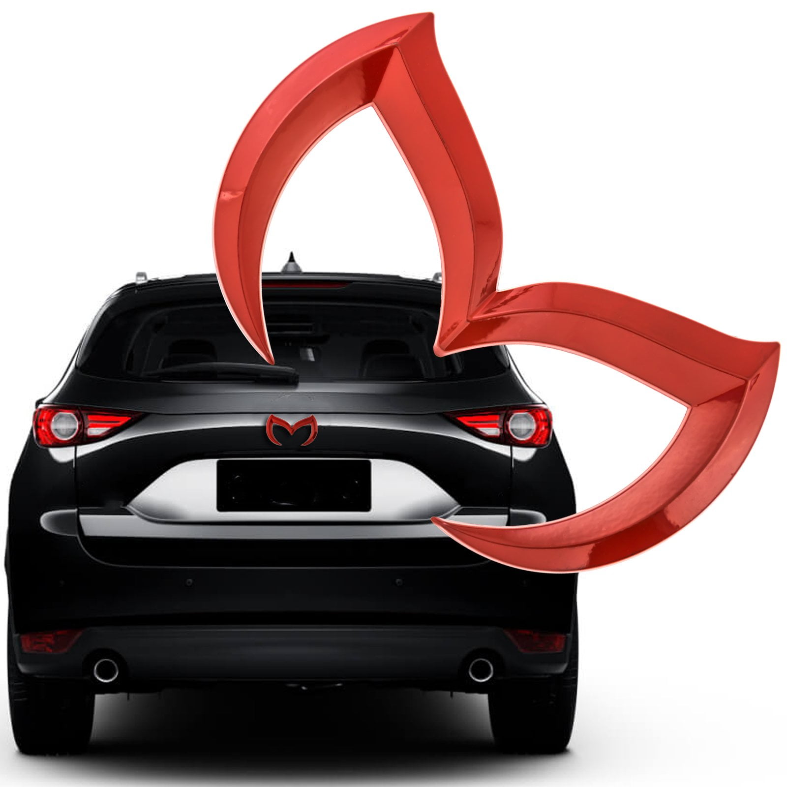 Xotic Tech Evil M Emblem Logo Badge Decal for Mazda3 6 Mazdaspeed CX 3 ...
