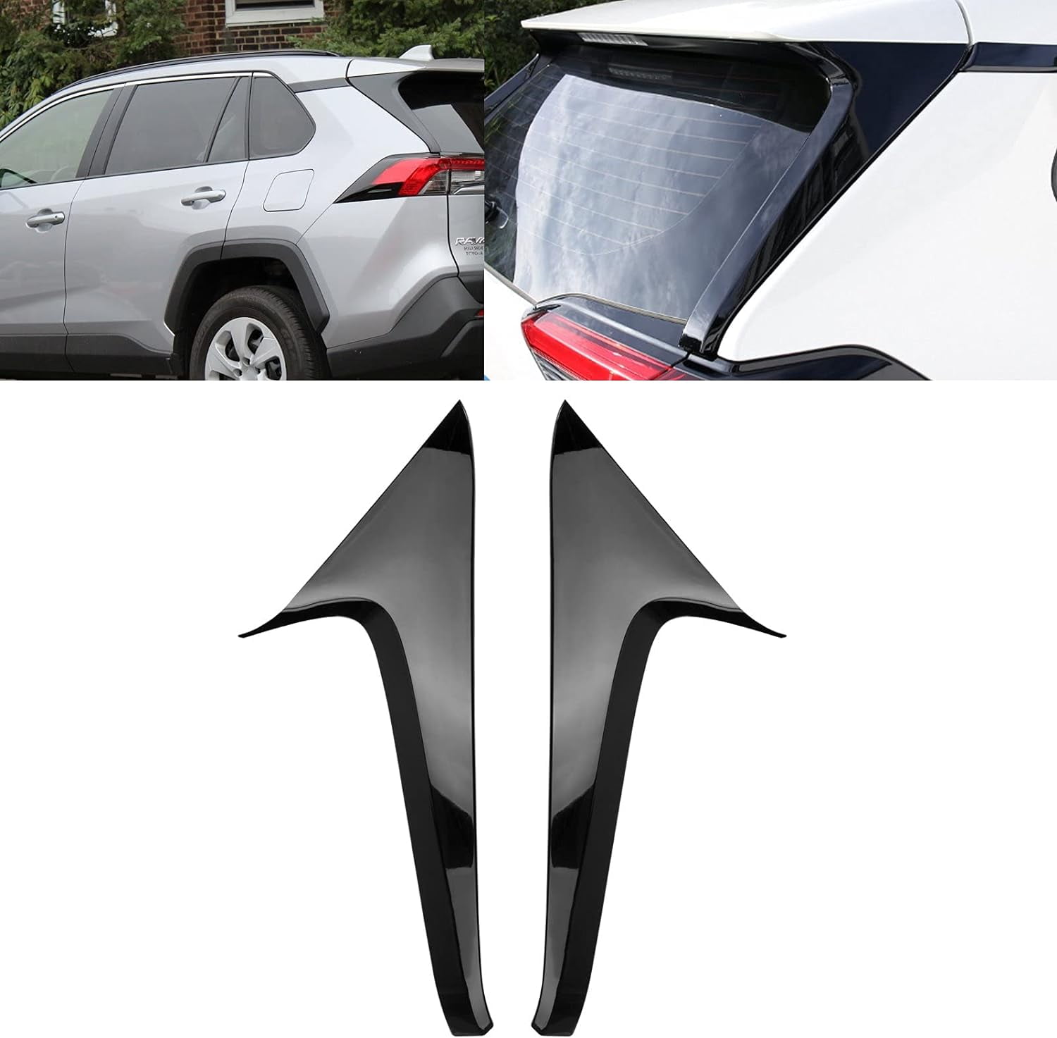 Xotic Tech Exterior Rear Spoiler Wing Side Beveled Window Sill Pillar ...