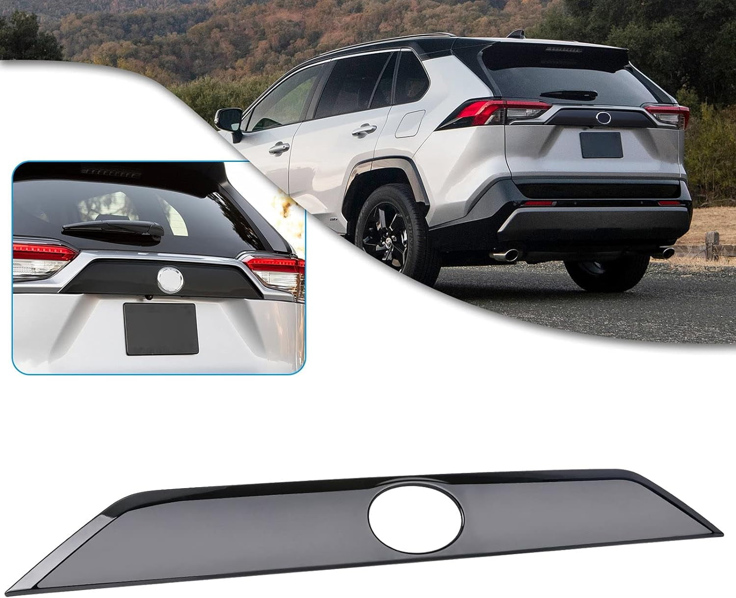 Xotic Tech Exterior Rear Trunk Logo Lid Tail Gate Cover Trim, Glossy ...