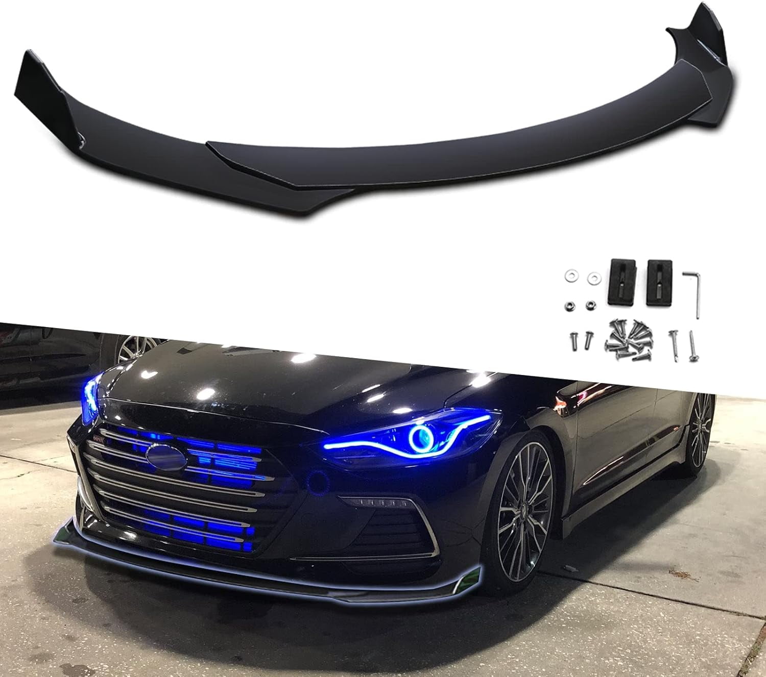 Xotic Tech Front Bumper Lip Chin Spoiler Splitter Diffuser Guard Wing ...