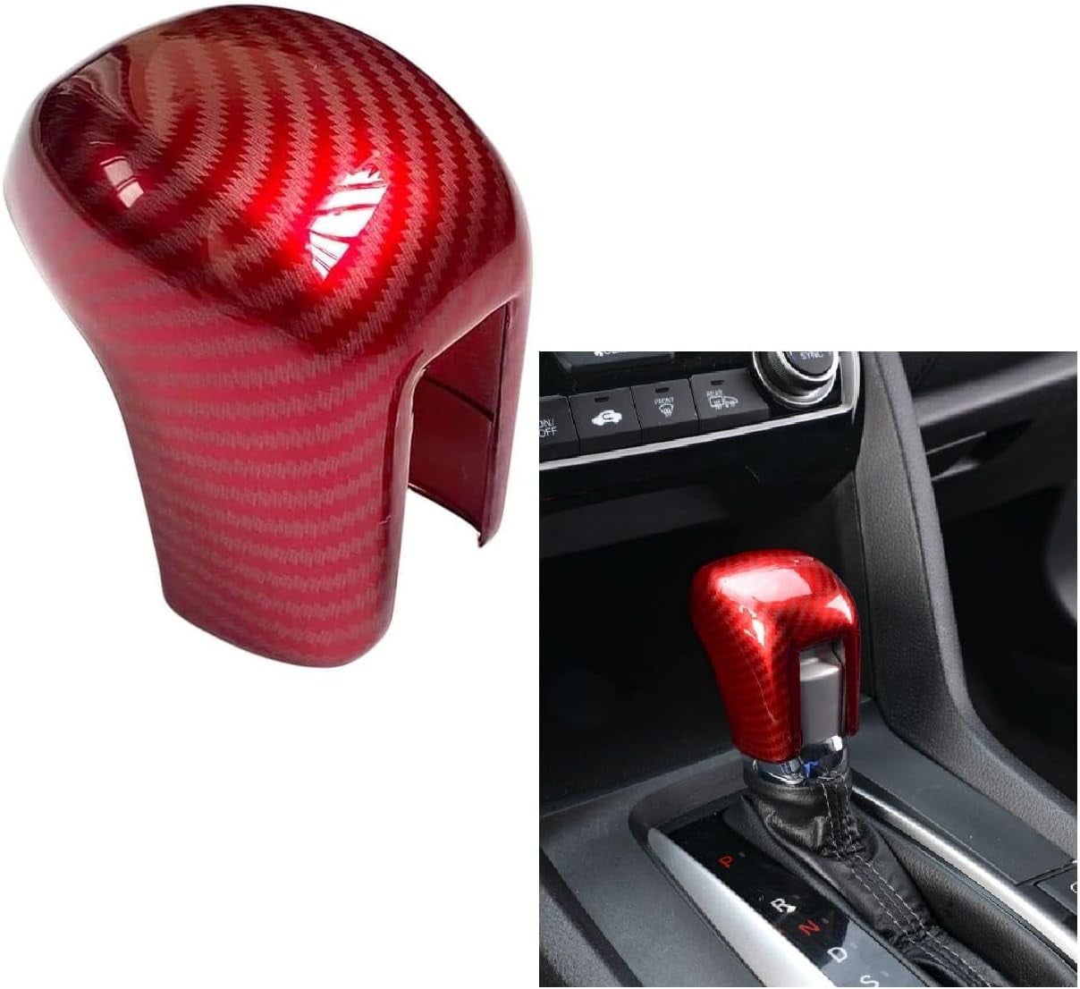Xotic Tech Gear Shift Knob Cover Shifter Trim Compatible with Honda ...
