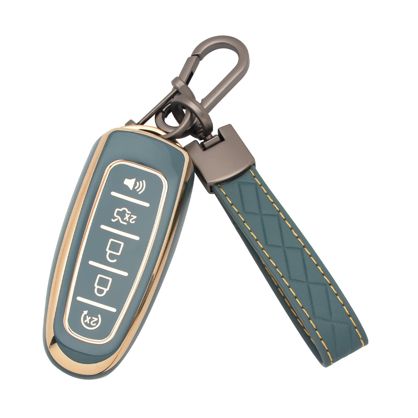 Xotic Tech Gray TPU Full Protect Keyless Entry Key Fob Cover Case ...