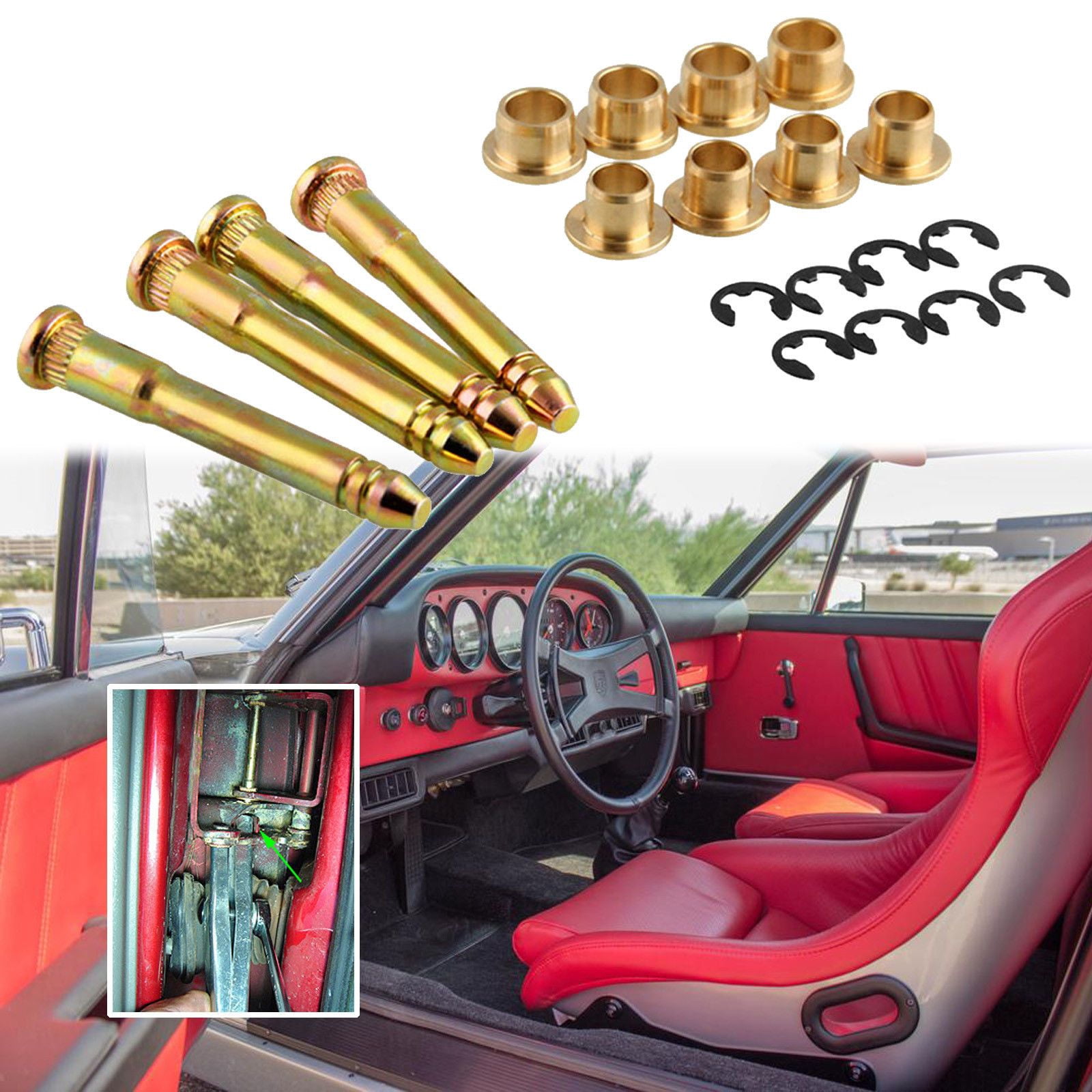 Xotic Tech Heavy Duty Car Door Hinge Pins Pin Kit for Honda Civic ...