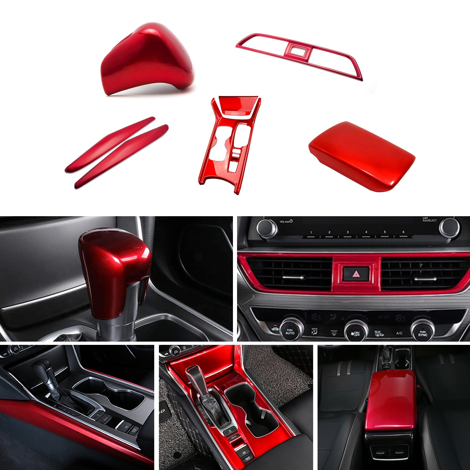 Xotic Tech Interior Gear Console Side Gear Shift Panel/Knob Center AC ...