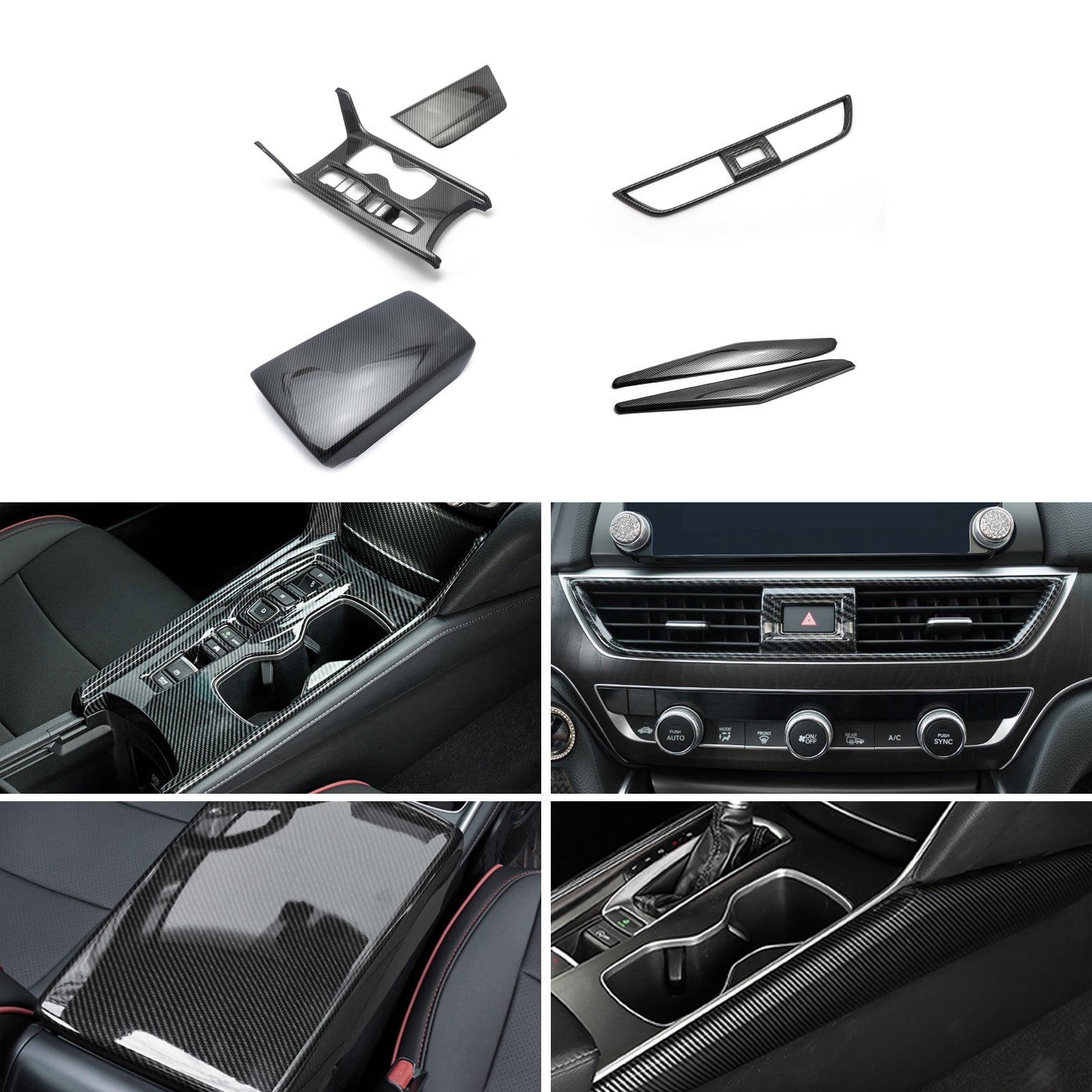Xotic Tech Interior Gear Console Side Gear Shift Panel Center AC Vent ...