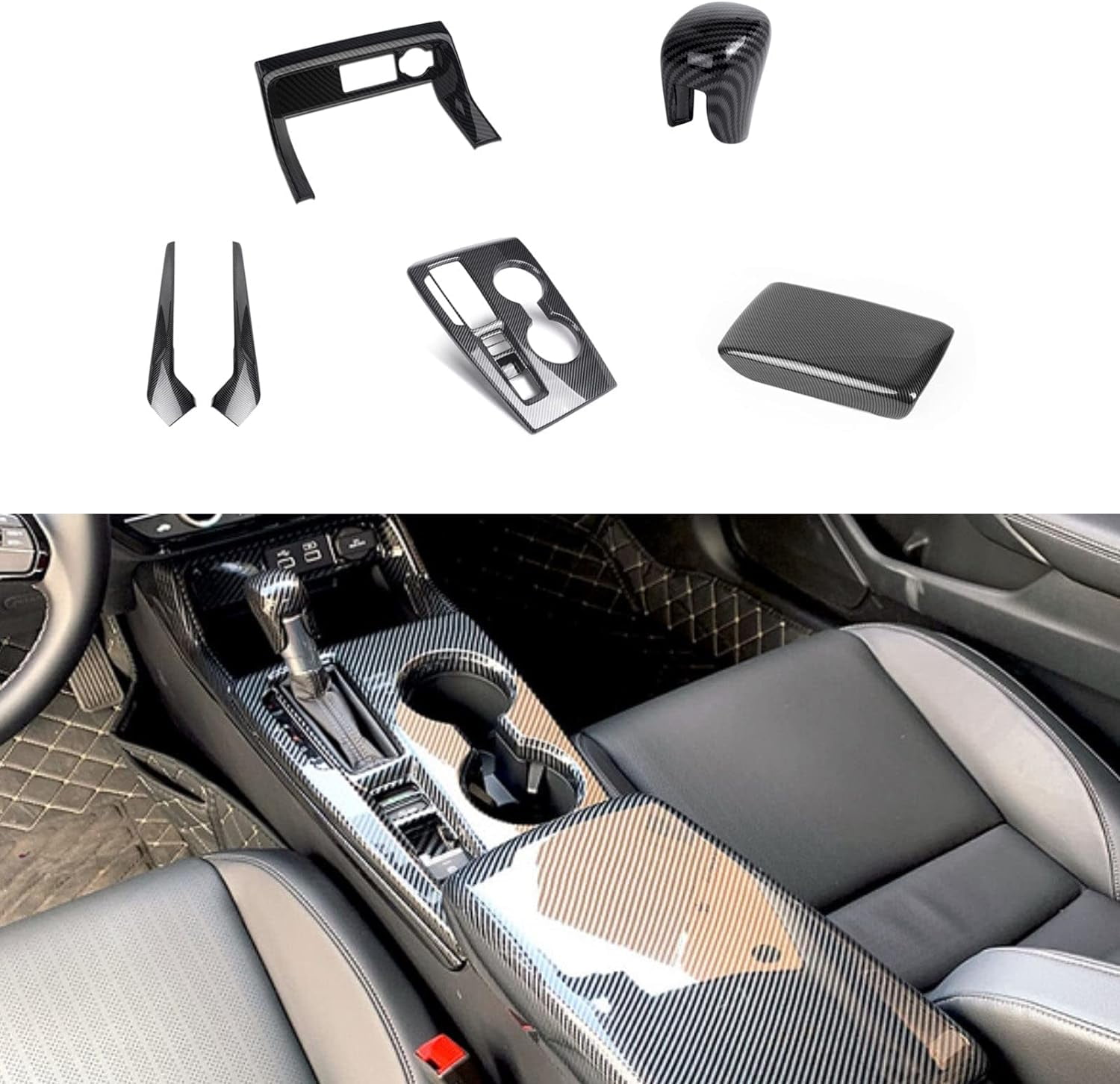 Xotic Tech Interior Gear Shift Console Side Cigarette Lighter Panel ...