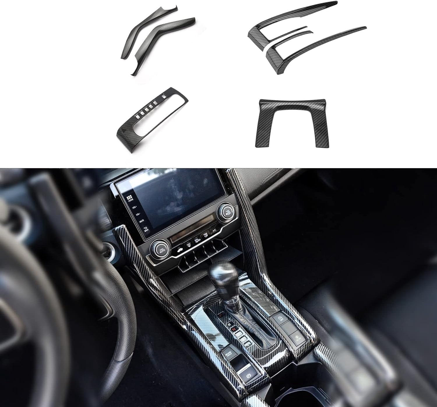 Xotic Tech Interior Gear Upper Panel Console Side Gear Shift Button ...