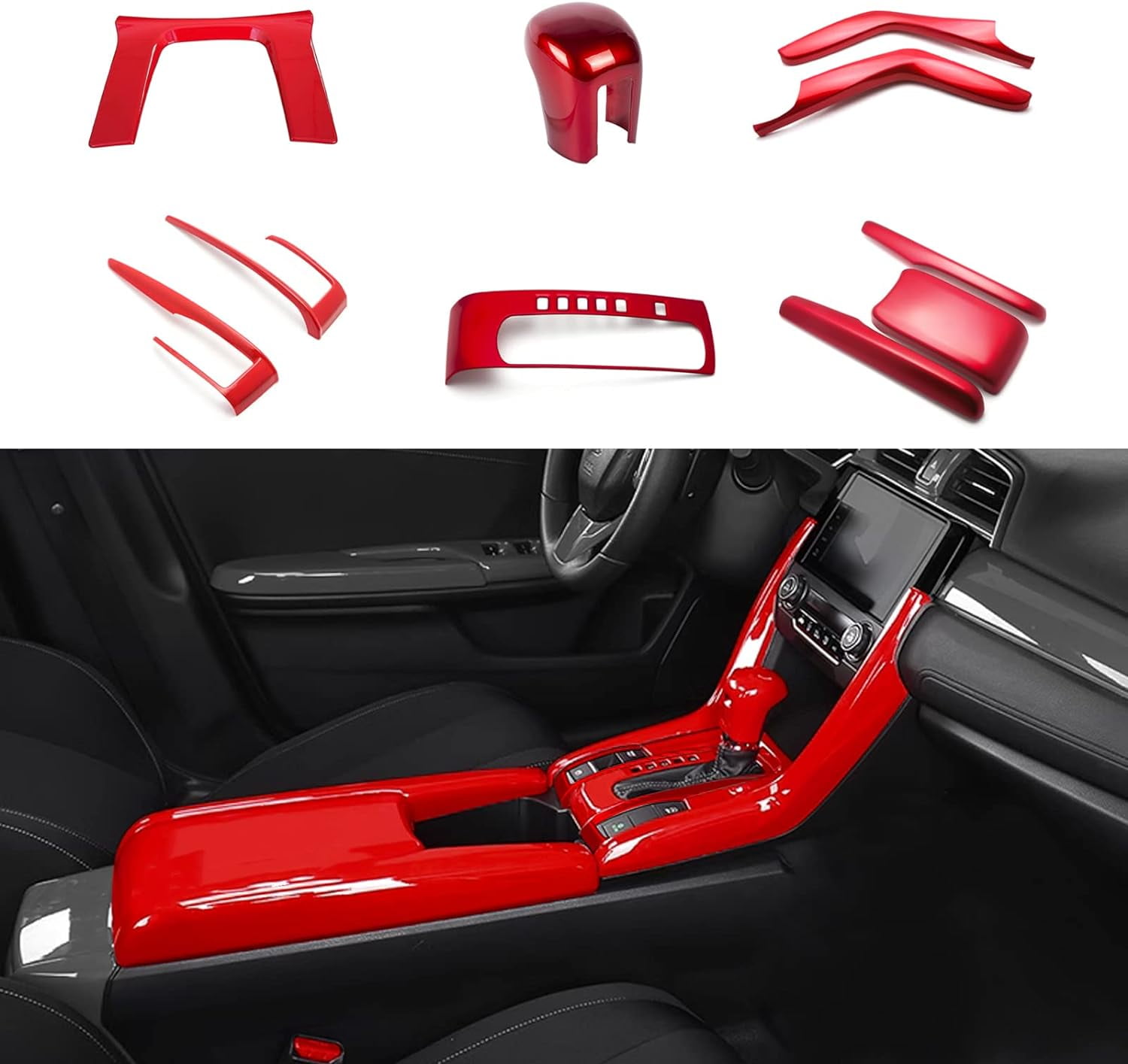 Xotic Tech Interior Gear Upper Panel Console Side Gear Shift Button ...
