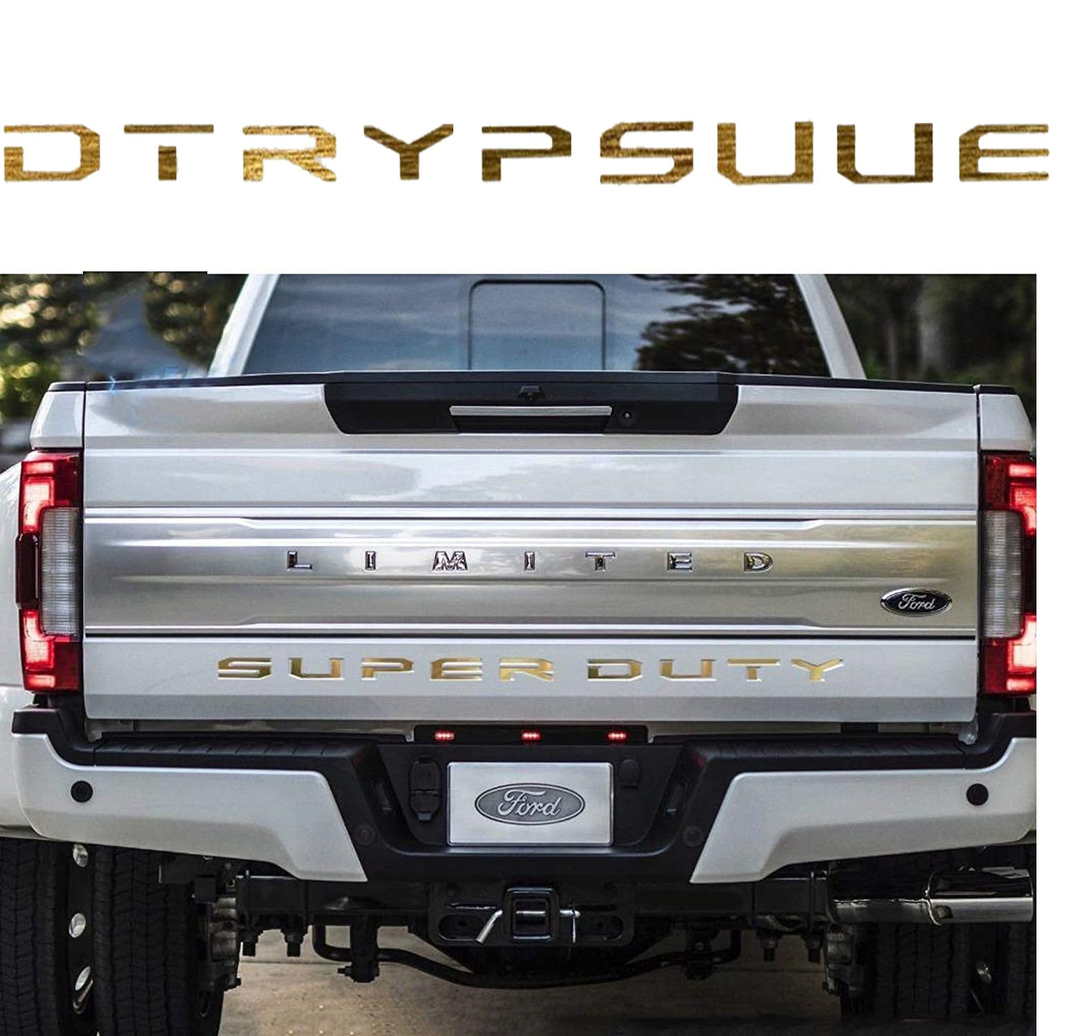 Xotic Tech Letters Decal Emblem Tailgate Sticker for Ford F150 F250 ...