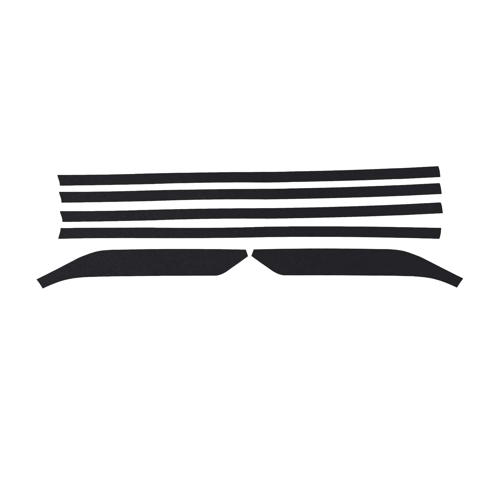 Xotic Tech Matte Black Chrome Delete Blackout Pre-Cut Vinyl Window ...
