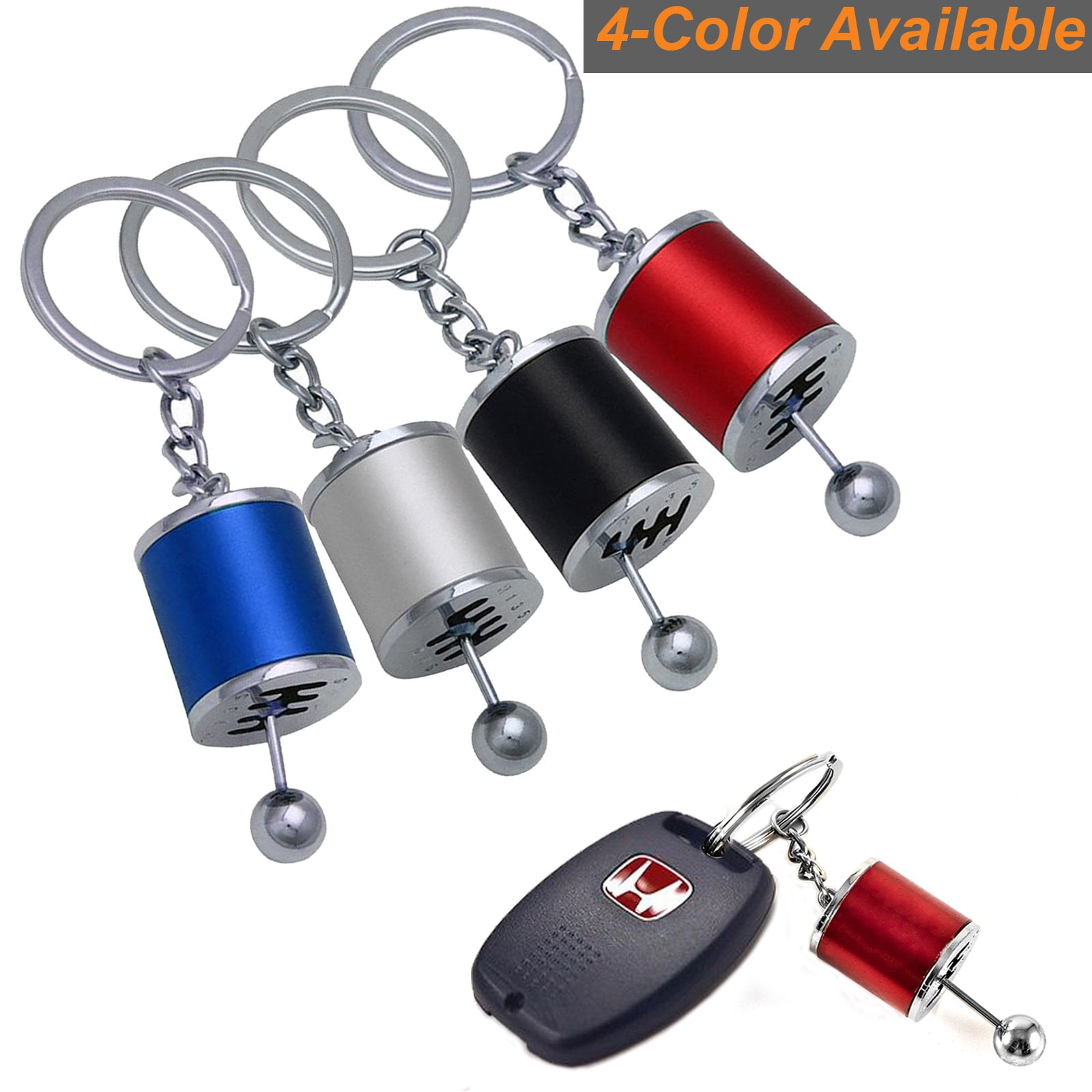 Xotic Tech Metal Gear Shift Knob Stick Box Shifter 6-Speed Keychain Fob ...