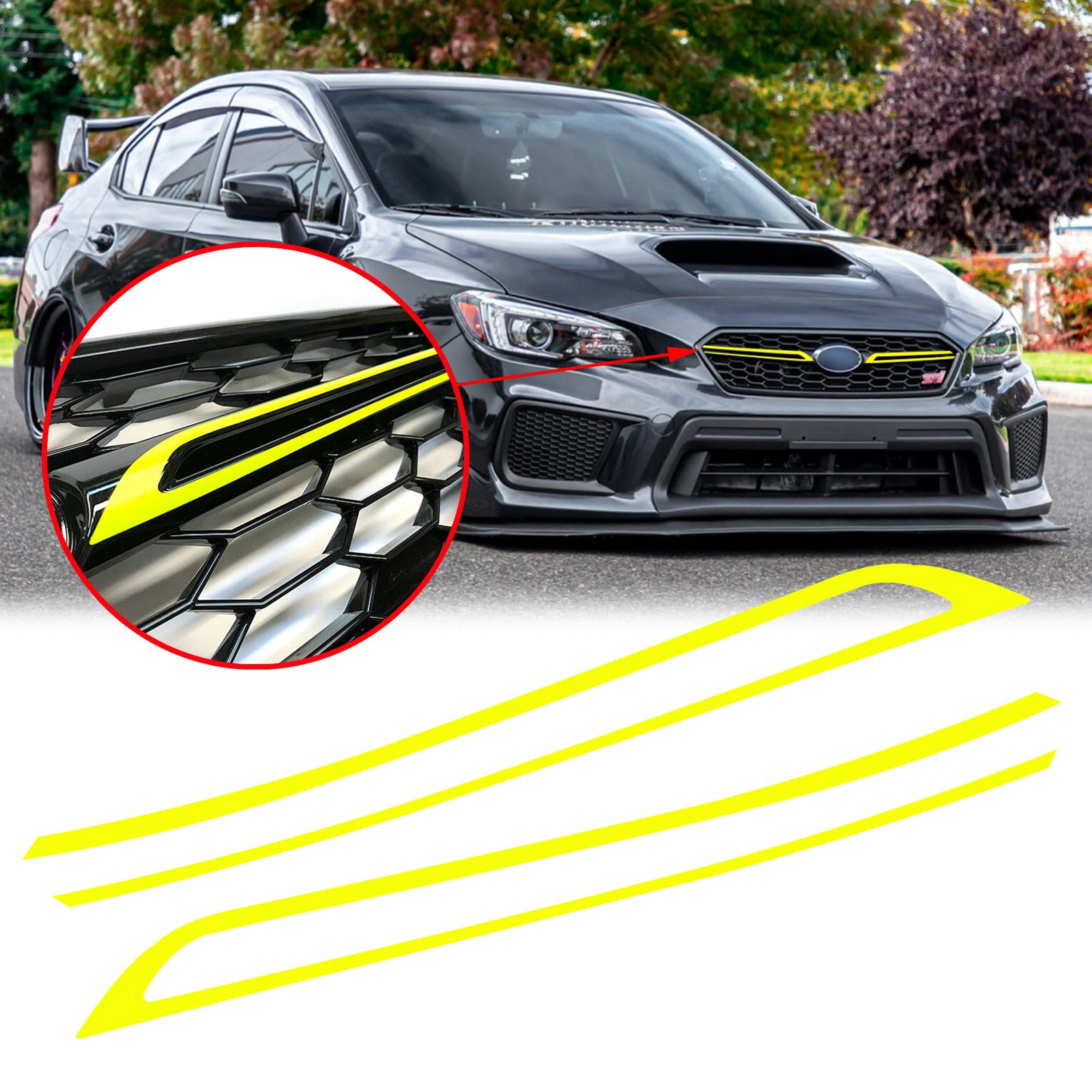 Xotic Tech for Subaru WRX STI 2018 2019 2020 Front Center Grille ...