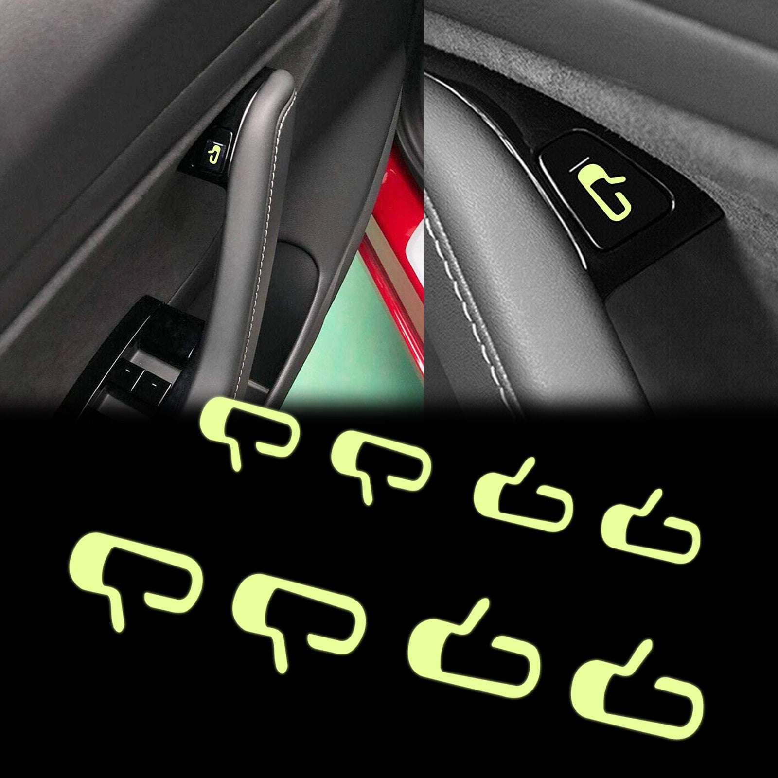 Xotic Tech for Tesla Model 3 Door Exit Decal Set, Luminous Door Open ...