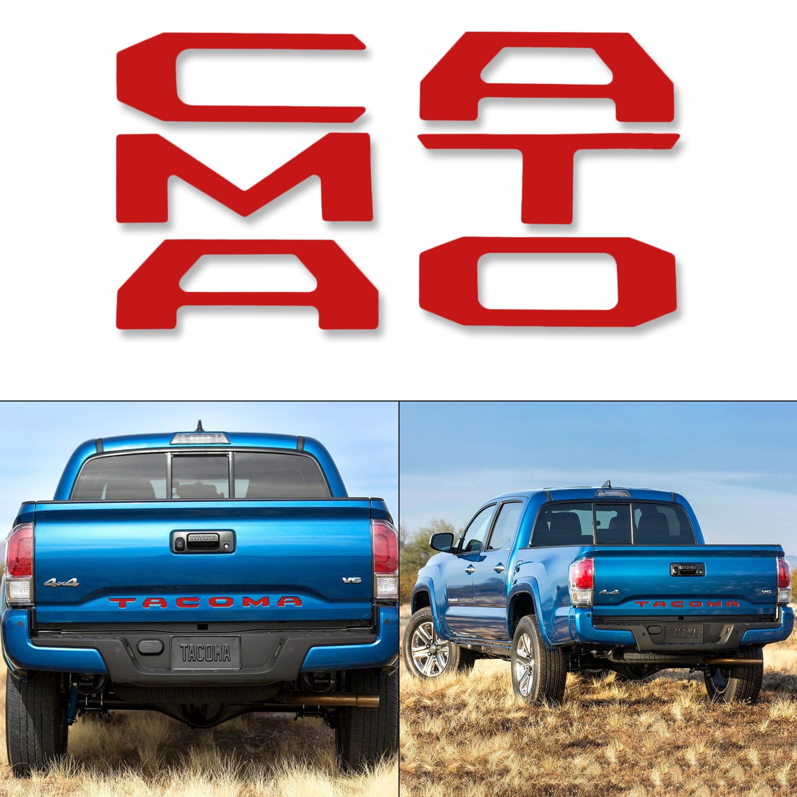 Xotic Tech Vinyl Letters Insert Decal Sticker for Toyota Tacoma 2016 ...