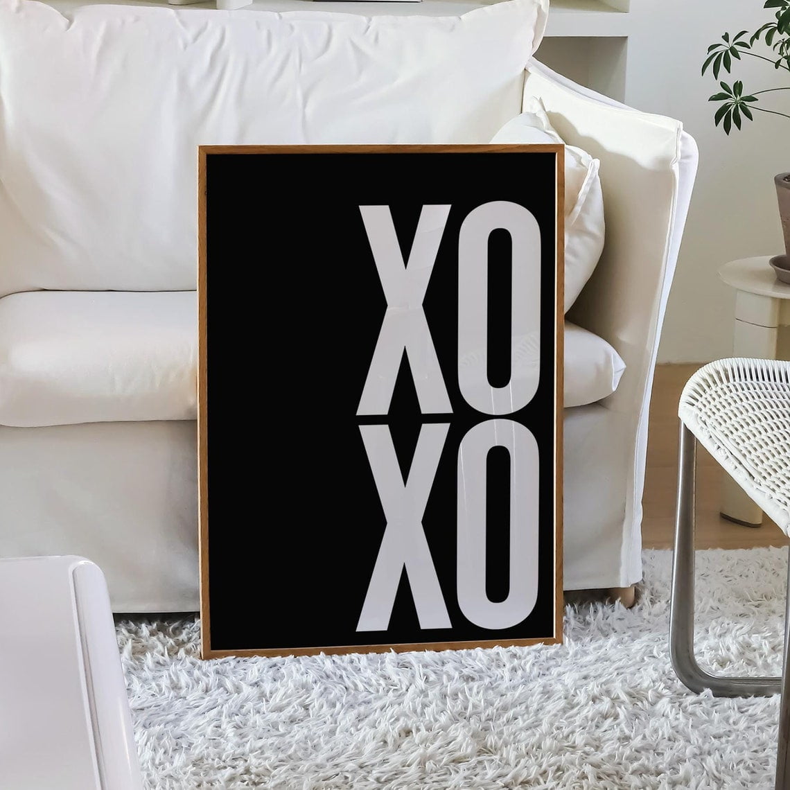 Xoxo Black Print, Trendy Girly Art, Dorm Room Decor, Black White ...