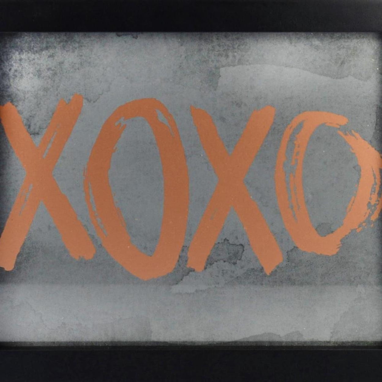 Xoxo Framed Artwork With Metallic Screenprint - Walmart.com