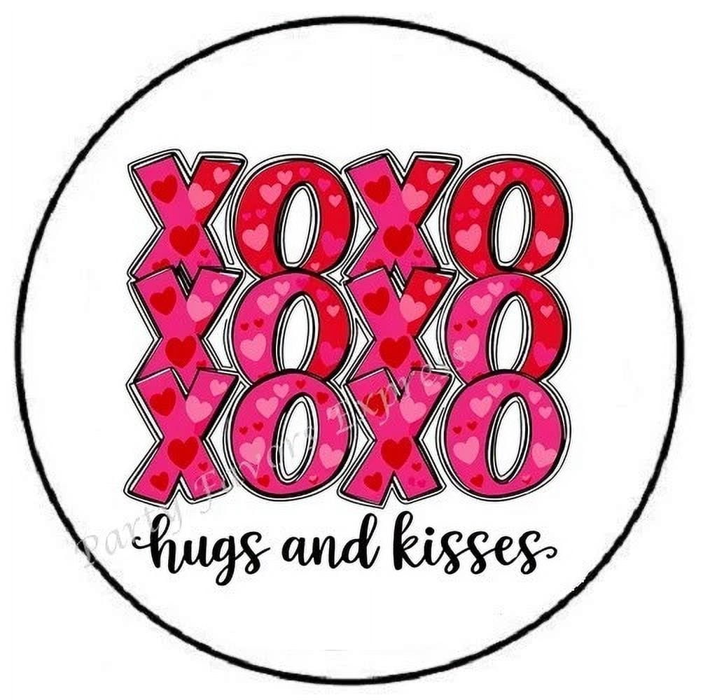 Xoxo Hugs And Kisses Valentines Day Stickers Party Favors Phone Decal ...