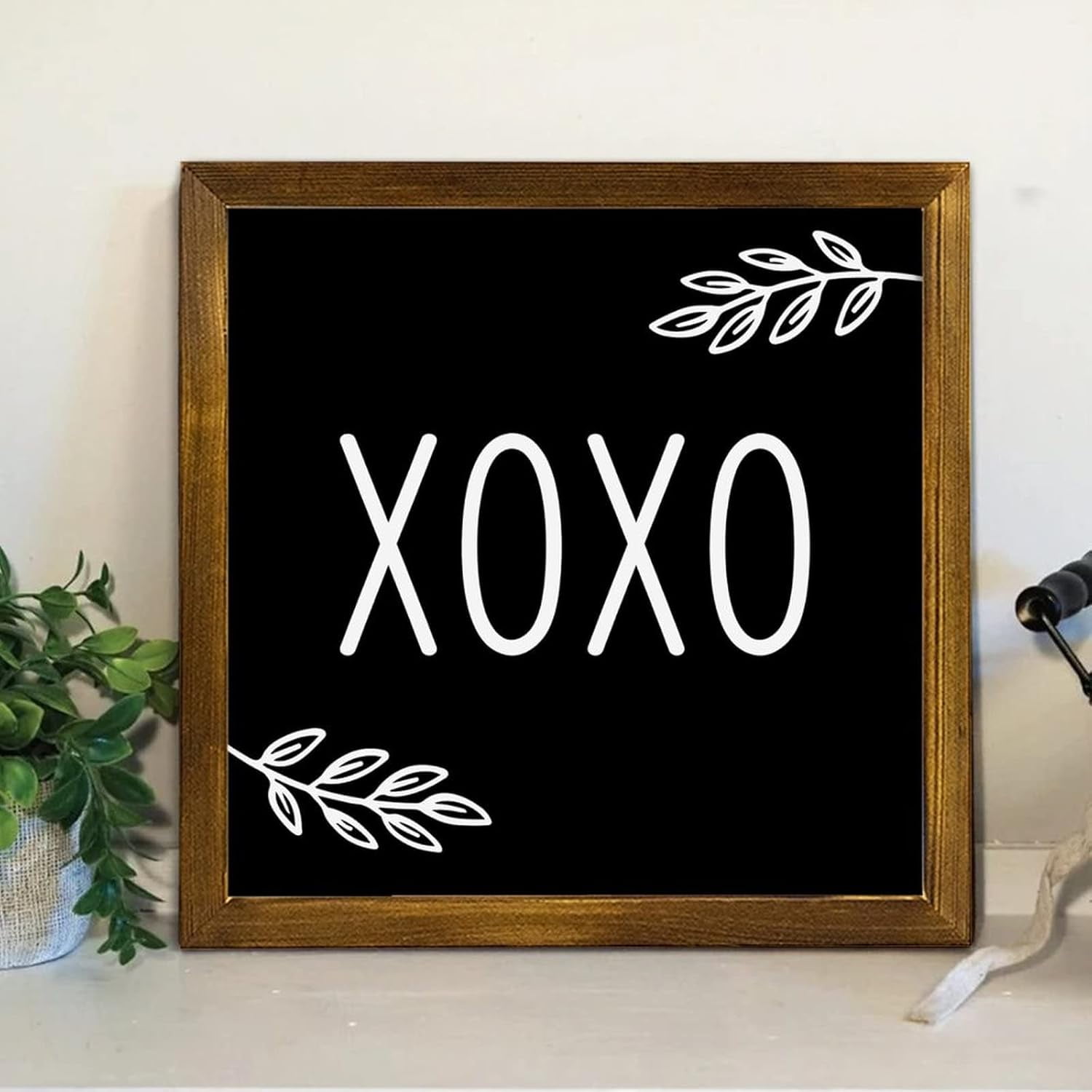 Xoxo Retro Decorative Wooden Sign For Living Room Bedroom Kitchen Home ...