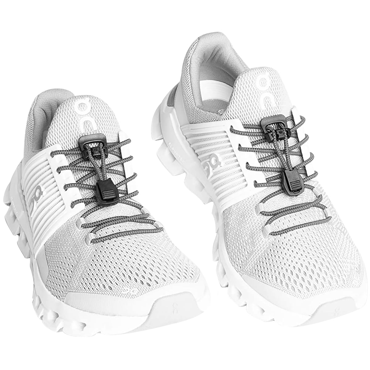 Xpand Laces No-Tie Quick-Release Elastic Shoelaces - Gray - Walmart.com