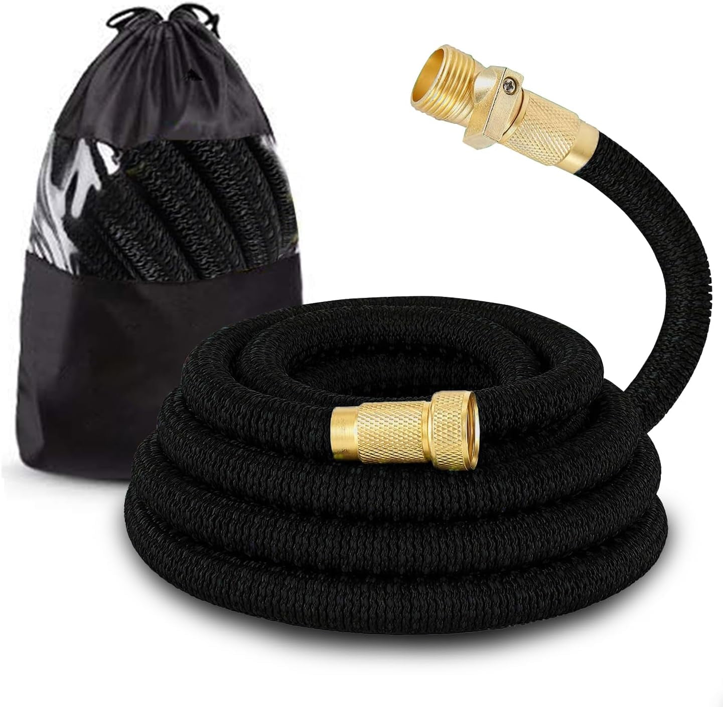 XpandaHose 75ft Expandable Garden Hose - Heavy Duty Strength 3750D - 4 ...