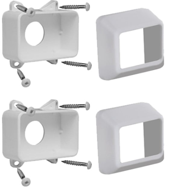 Xpanse 73012488 Select Series Vinyl Rail Brackets, White, 4-Count ...