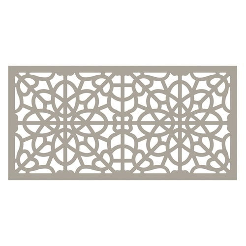 Xpanse Select Vinyl Railing 2 ft. H x 4 ft. W Fretwork Fence Panel ...
