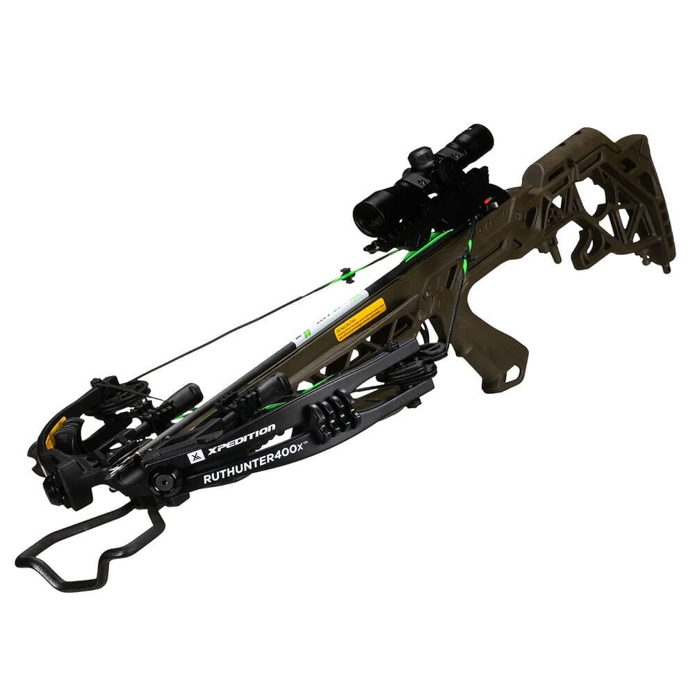 Xpedition Archery Rut Hunter 400X Crossbow, 400 FPS, 4x32 Dual ...