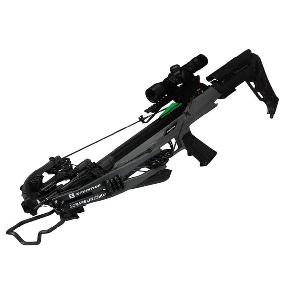 Xpedition Archery Scrapeline 390X Crossbow, 390 FPS, 4x32 Illuminated ...