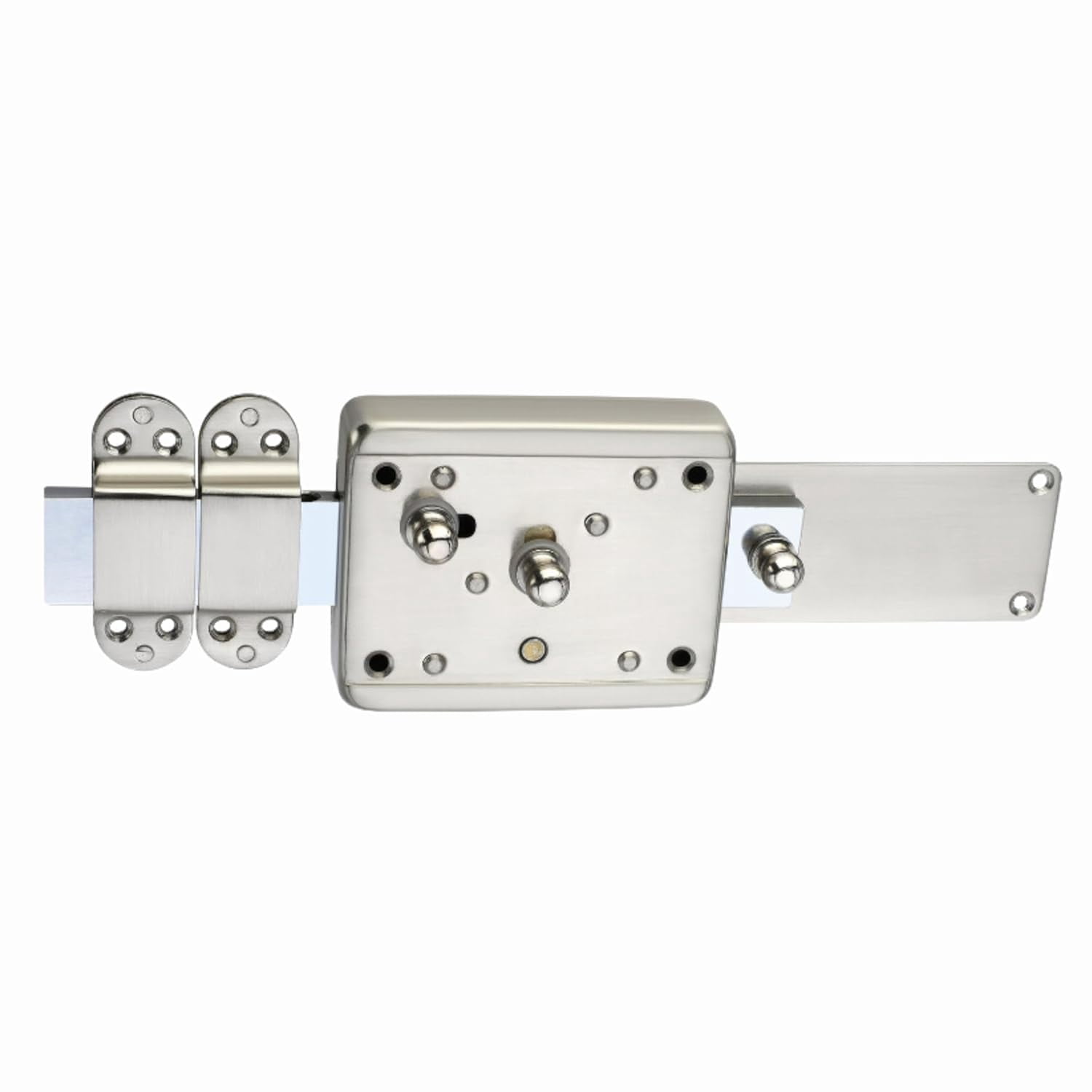 Xpert Interlock 3 Turn Silver Lock for Main Door 4 Brass Ultra Dimple ...