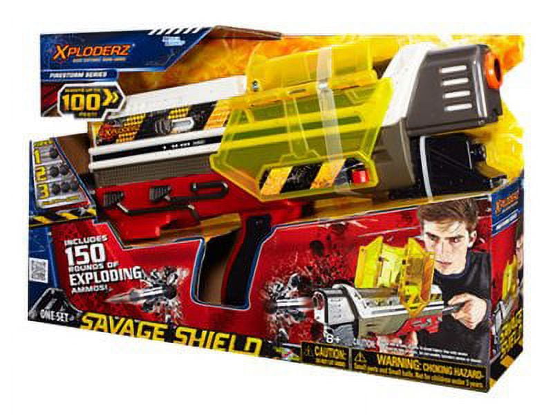 Xploderz FireStorm - Savage Shield blaster - 75 pellets - Walmart.com