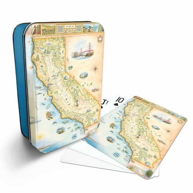 Xplorer Maps PLCD_CA California State Map Playing Cards - Walmart ...